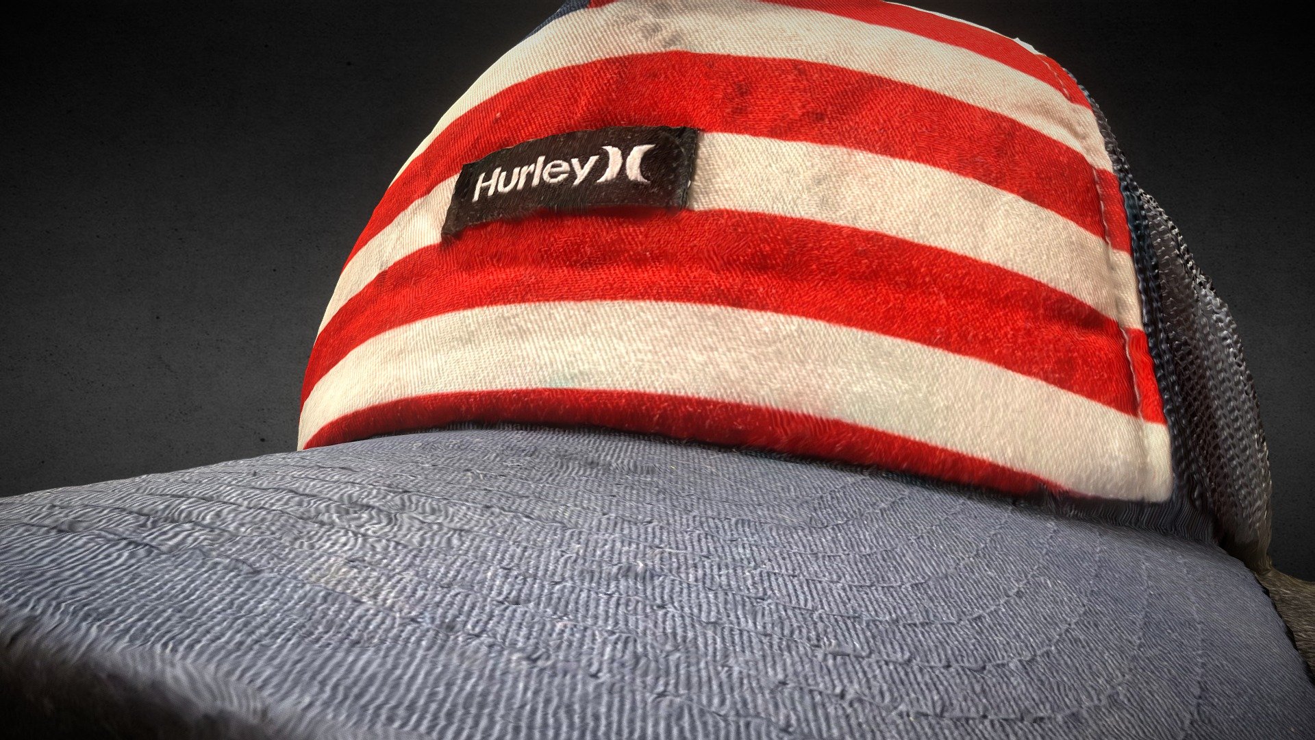 4th of July - Hurley Trucker Hat - Download Free 3D model by Peter Katz ...