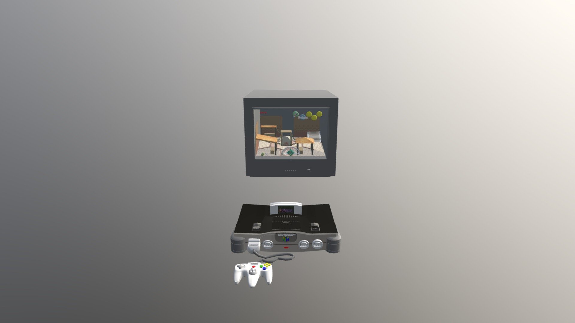 Nintendo64+clocktown - 3D model by Giovanni.carretero (SSANDRO ...