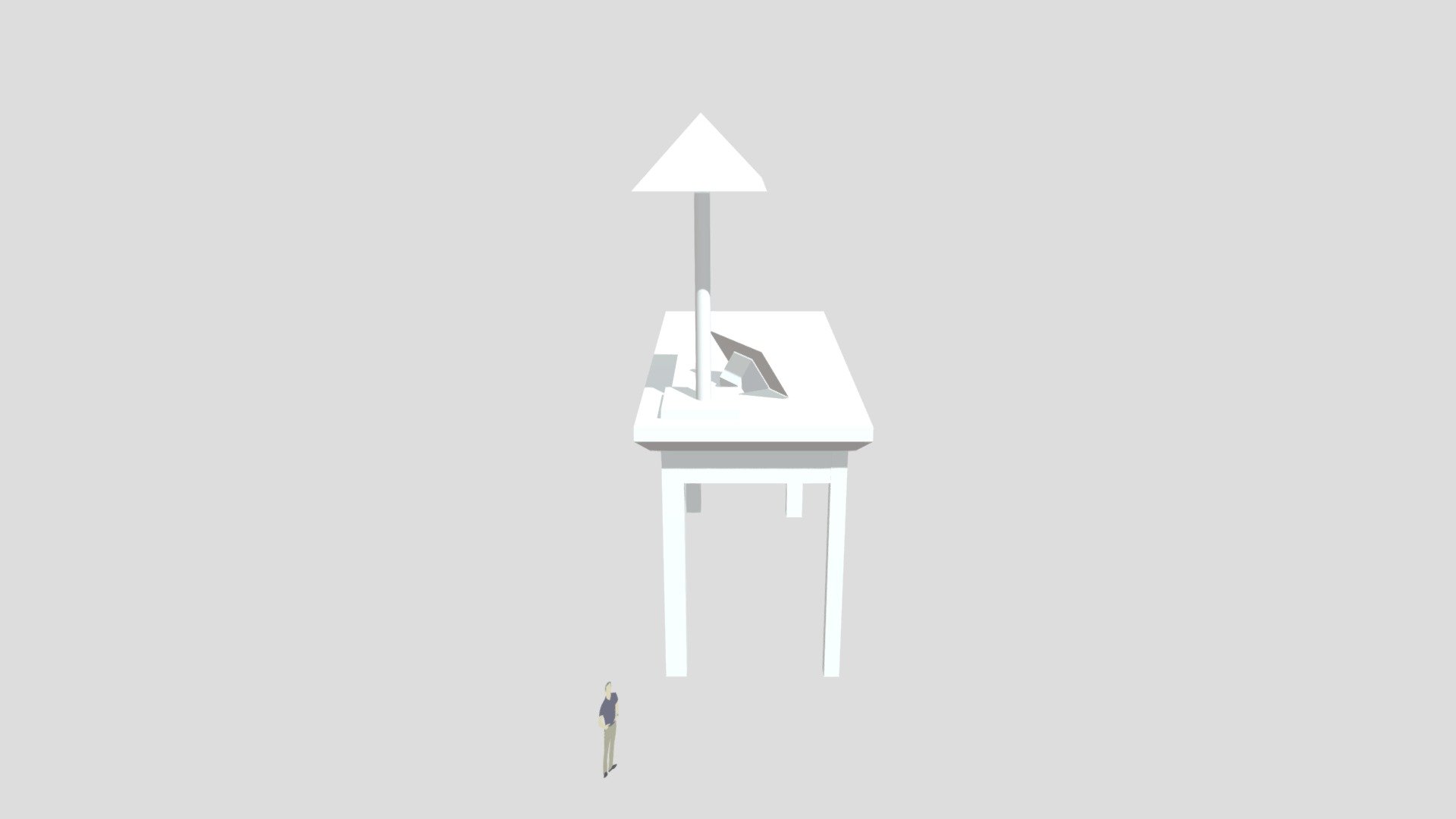 Desk with lamp and a picture frame - 3D model by TehCarmen [1d81c09 ...