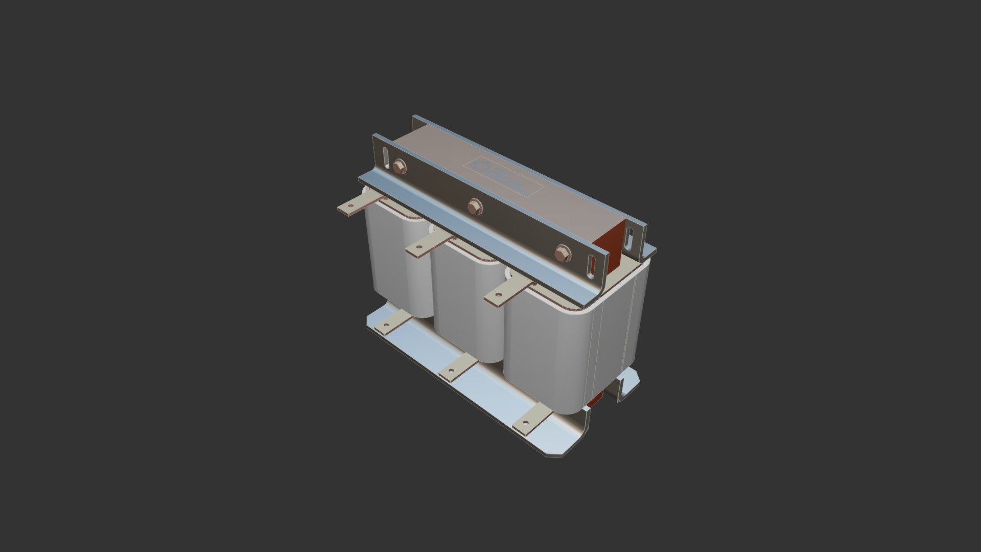 3-phase Inductor - 3D model by inductorpart [1d8376e] - Sketchfab