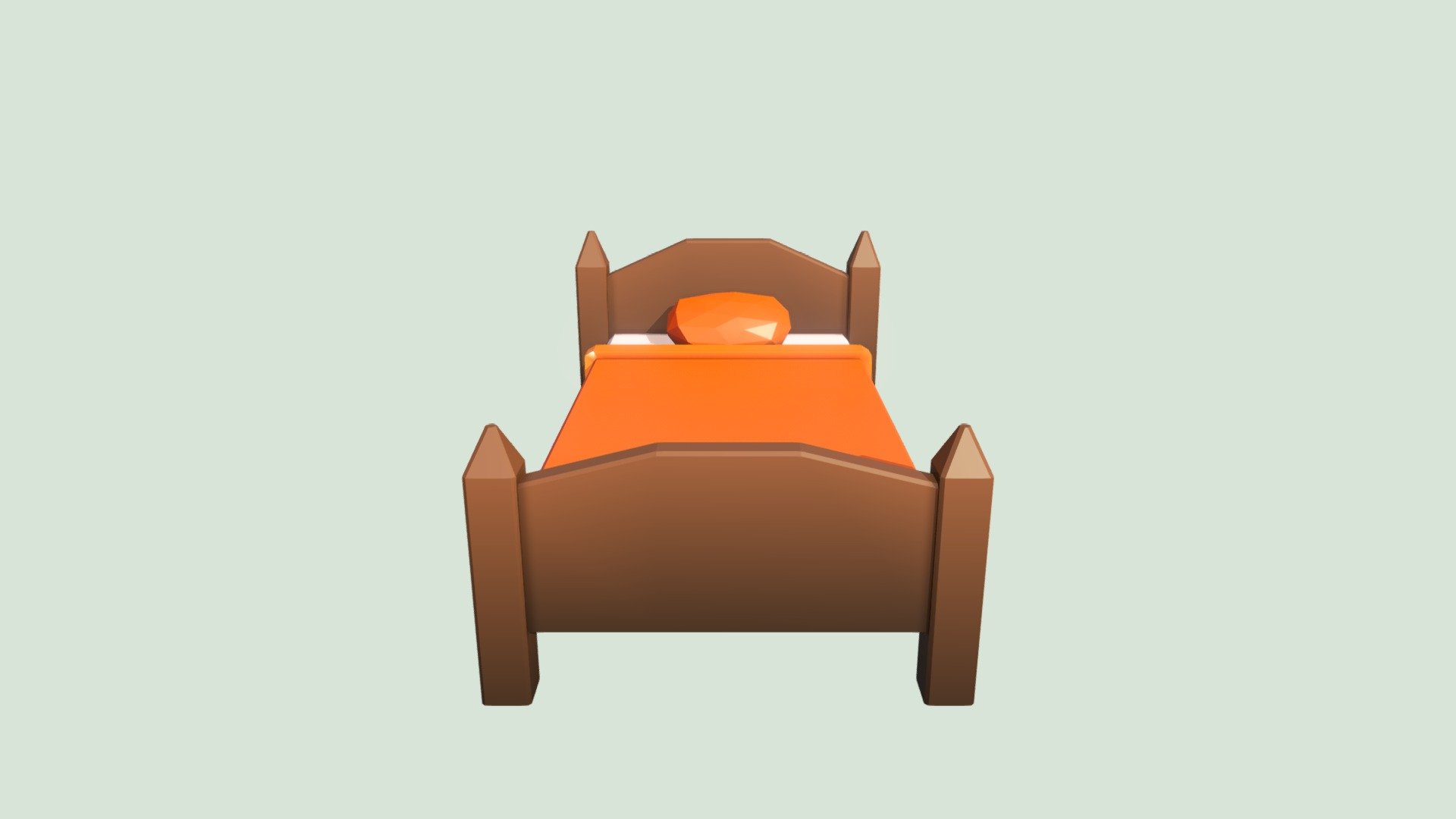 Lowpoly Bed - Download Free 3D model by Lucas Coutinho (@lucasctnh ...