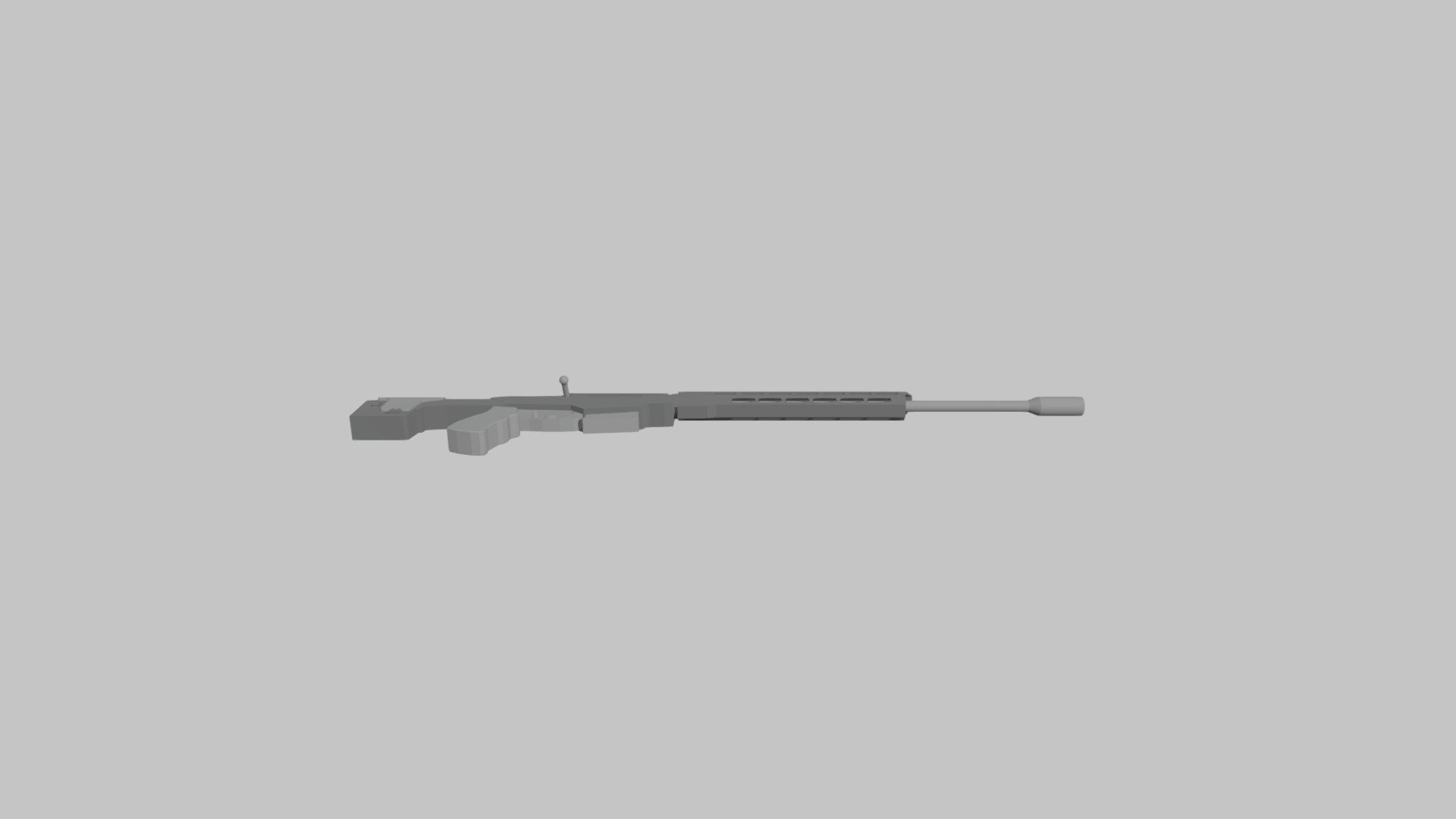 Sniper Rifle Model With Basic Colour Texture - 3D model by RhysBylett ...
