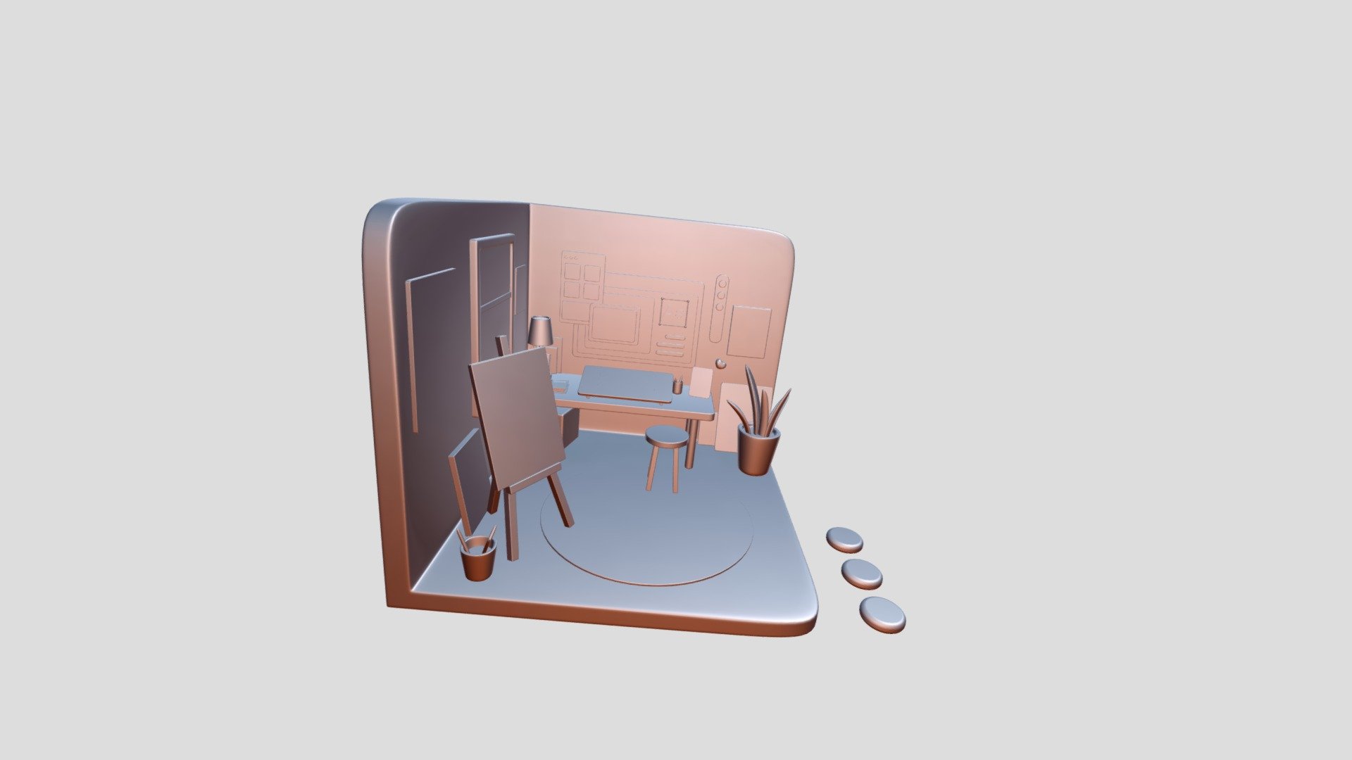 mini_room_art_copy - Download Free 3D model by fidahussainsp123 ...