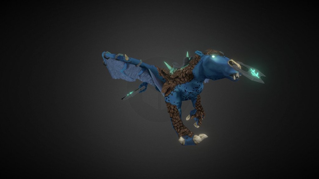 Shantak - Run Cycle - 3D model by deanmpatton [1d84dd4] - Sketchfab