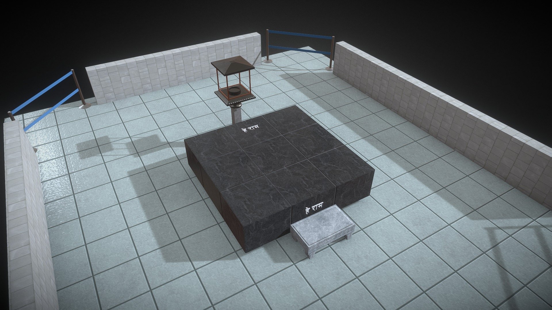 Monument : Raj Ghat - Buy Royalty Free 3D model by Game Art Universe ...