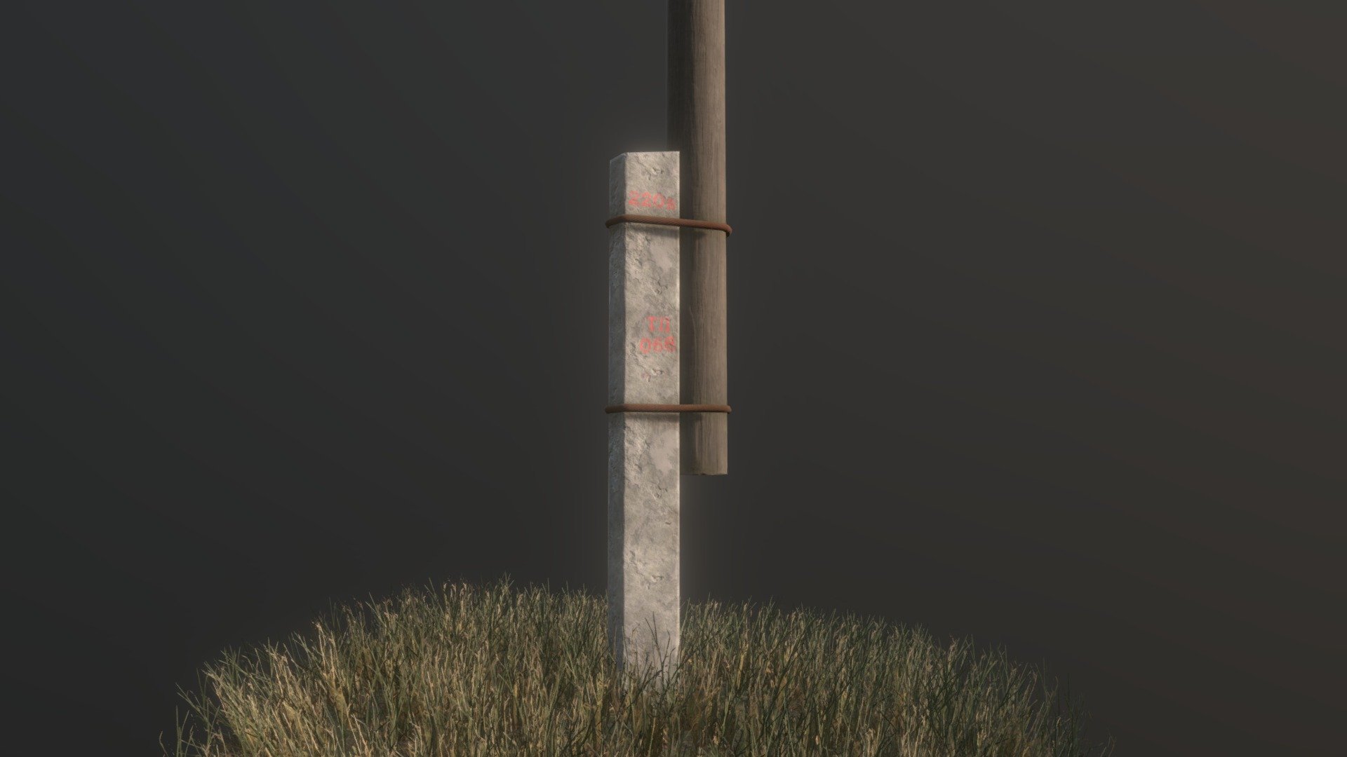 Single wooden post - 3D model by Diman68PRO [1d87e58] - Sketchfab