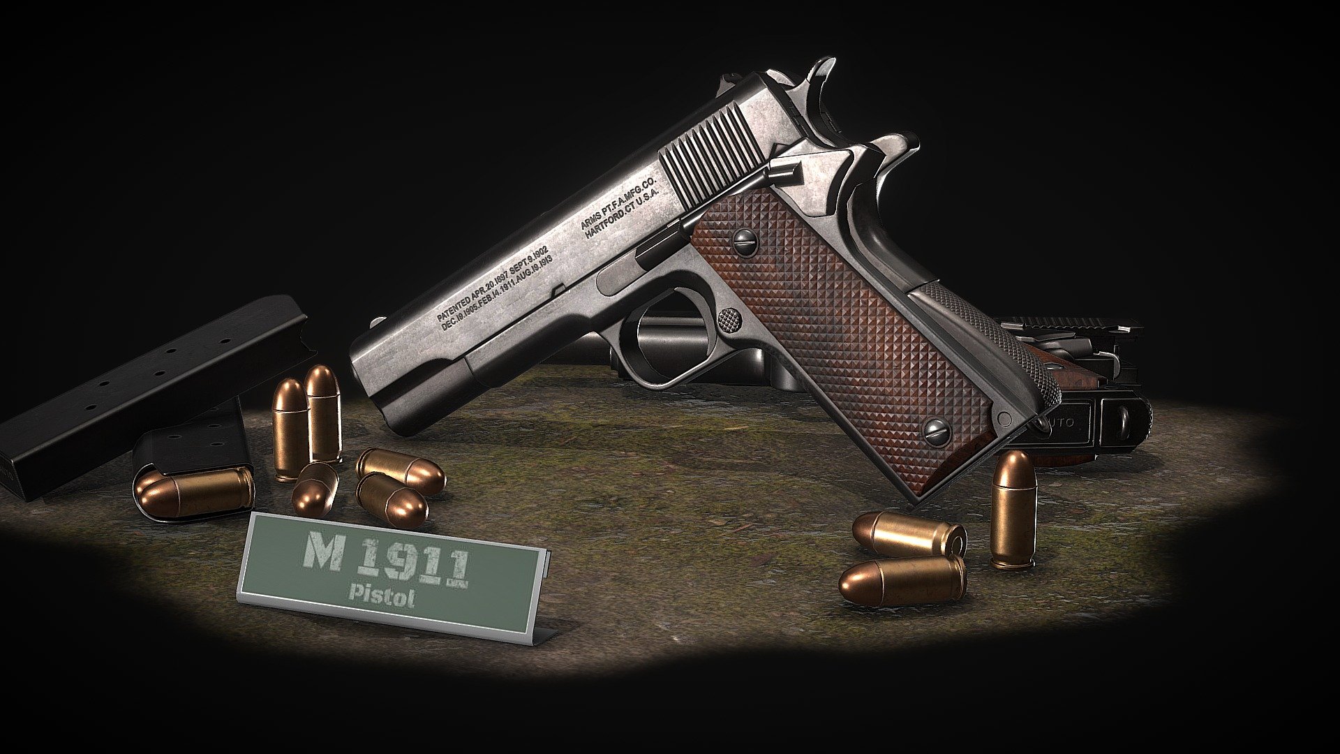 M1911 Pistol - Buy Royalty Free 3D model by Michael Karel ...