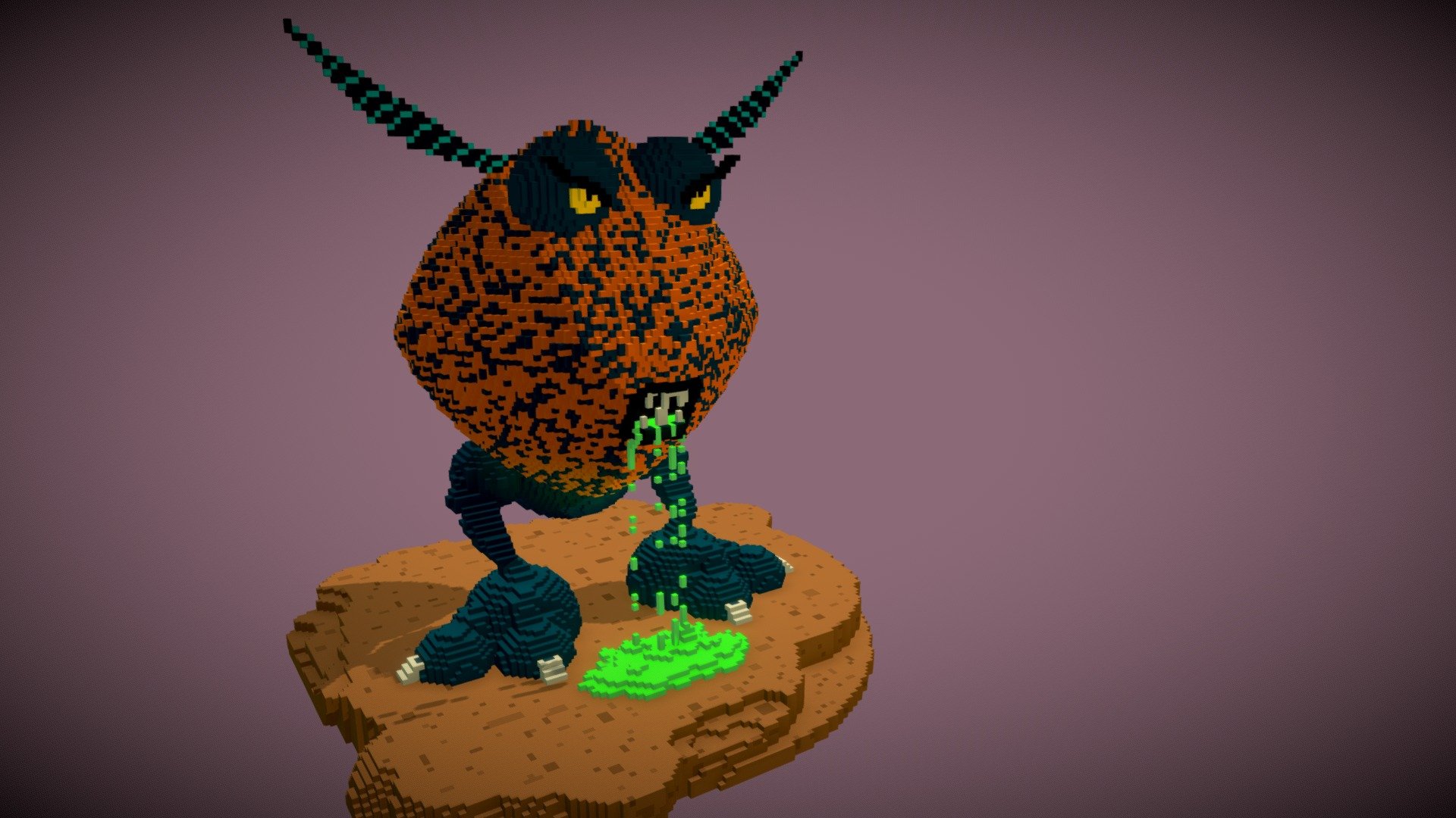 Strange Creature (voxel) - 3D model by s00z [1d88c4a] - Sketchfab