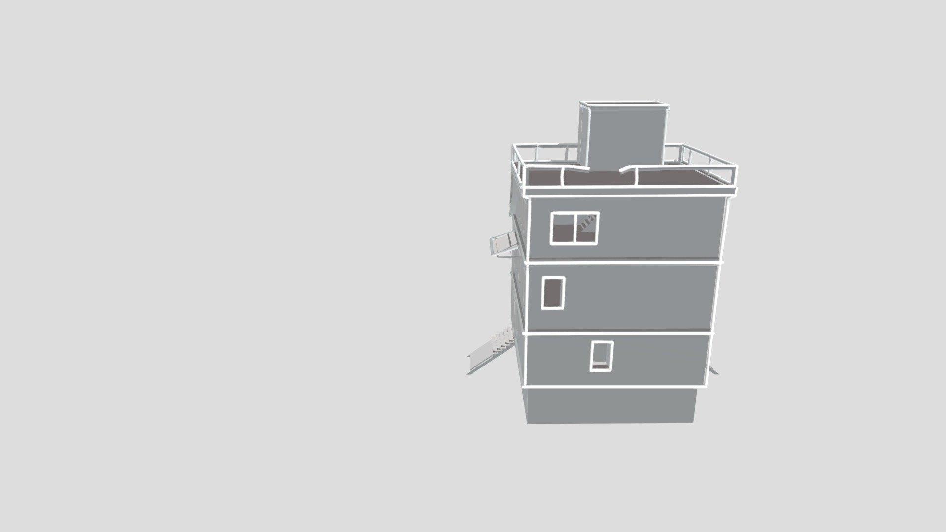 Pubg neon house - Download Free 3D model by sumom [1d88dcc] - Sketchfab