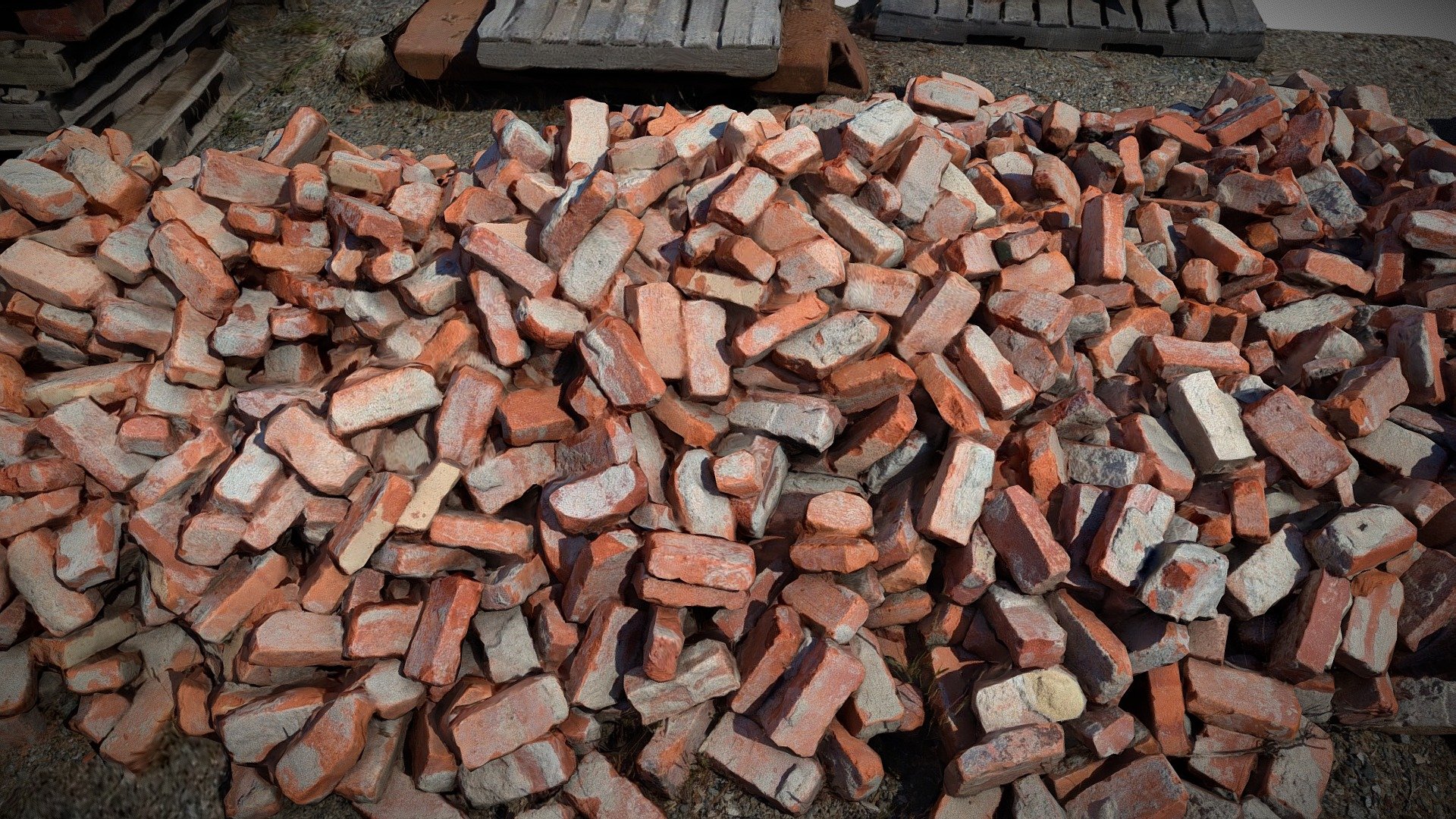 Pile of bricks tonne - Buy Royalty Free 3D model by Alex Tench (@alex ...