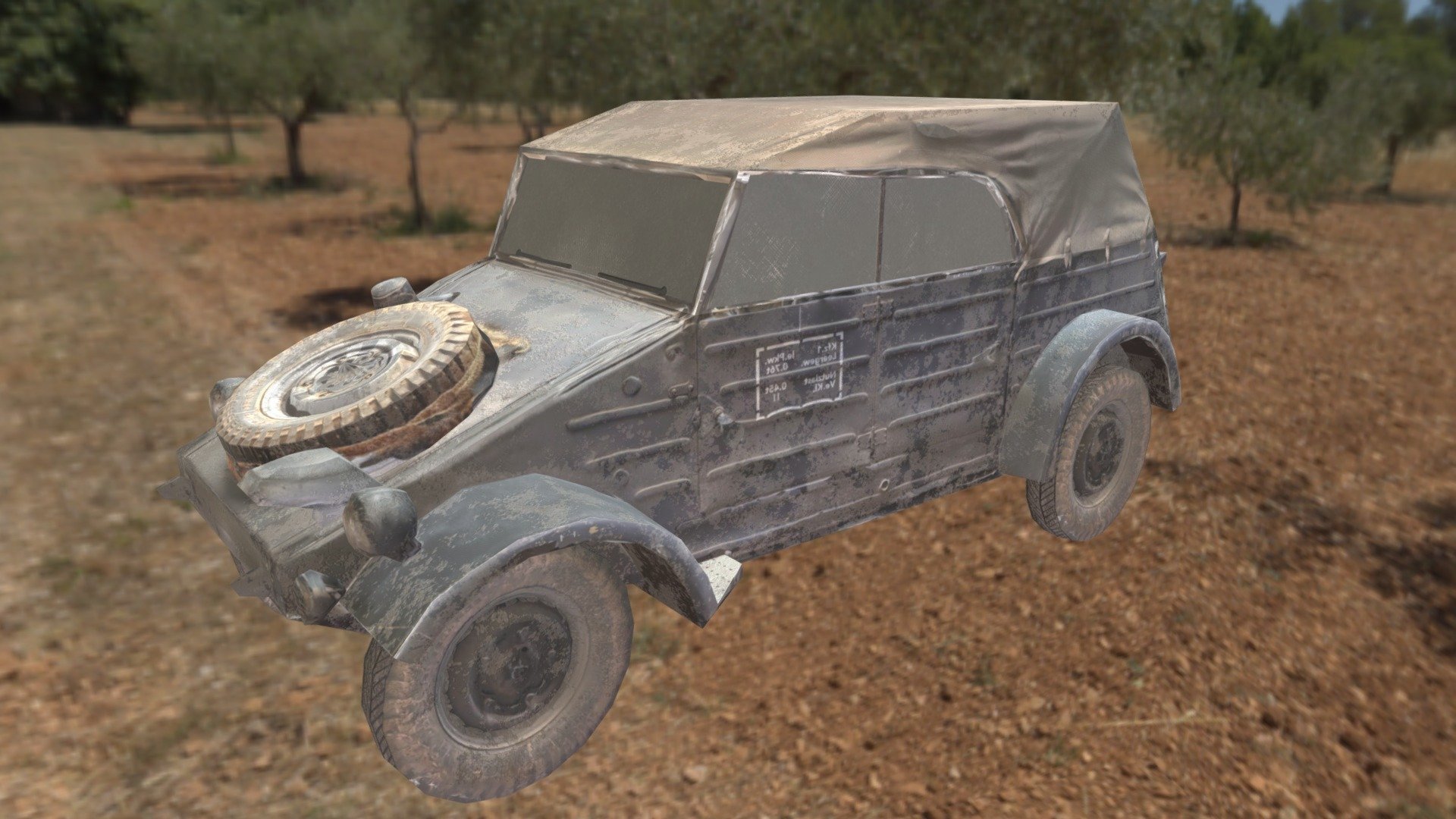 Kubelwagen - Nazi Afrikakorps Vehicle - 3D model by hawkrowan [1d8c8af ...