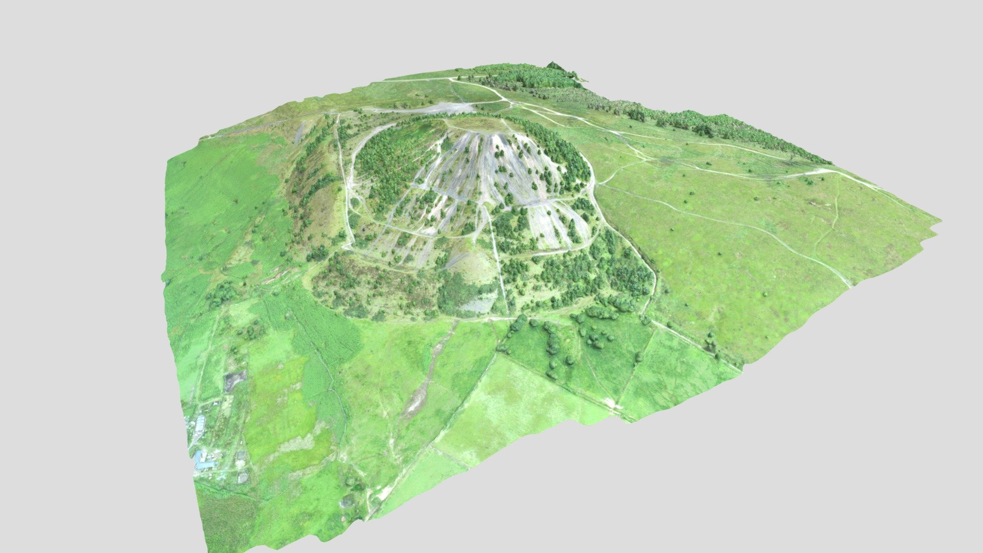 Old Smokey Coal Tip (Tylorstown, Rhondda, Wales) - 3D model by Kidner ...