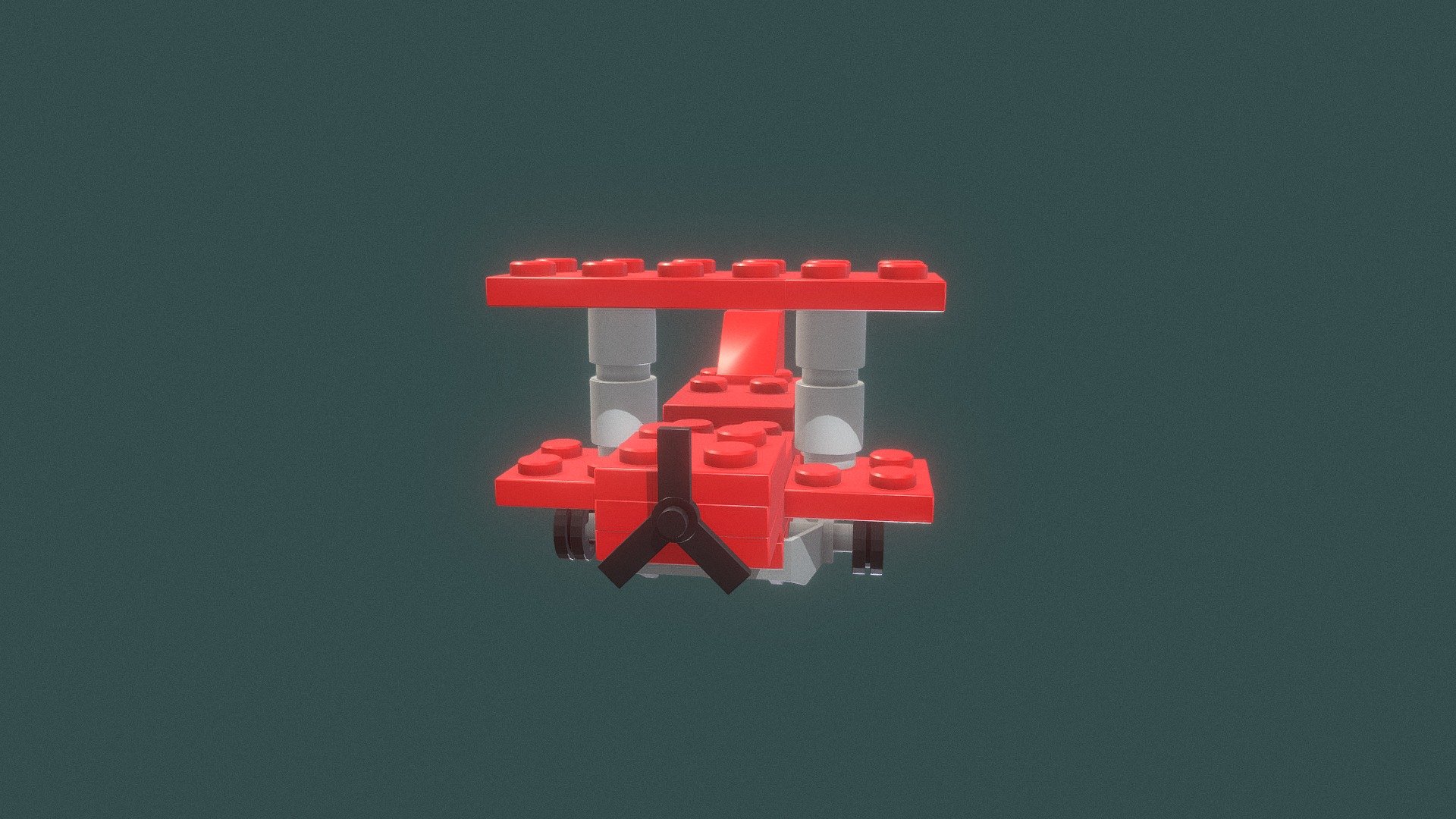 Red Lego Plane - Download Free 3D model by Allister Vincent (@AVincent ...