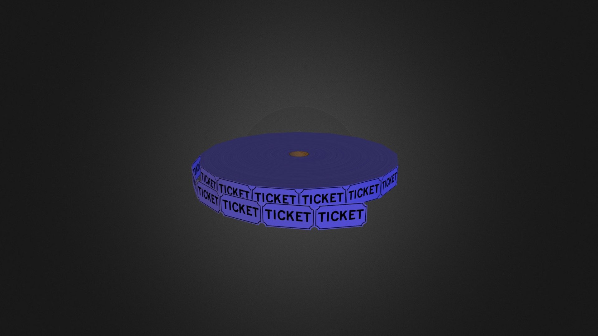 Ticket Roll - 3D model by RychschaX [1d90d8f] - Sketchfab