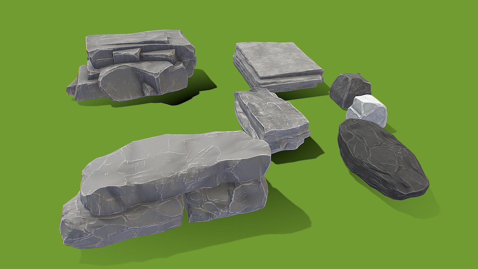 Random Rock Stones - Buy Royalty Free 3D model by Sanya Laneev ...