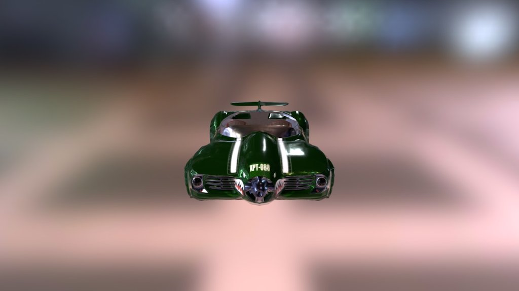 1950/60's inspired jet car - 3D model by tomprice3ddesign [1d92fbe ...