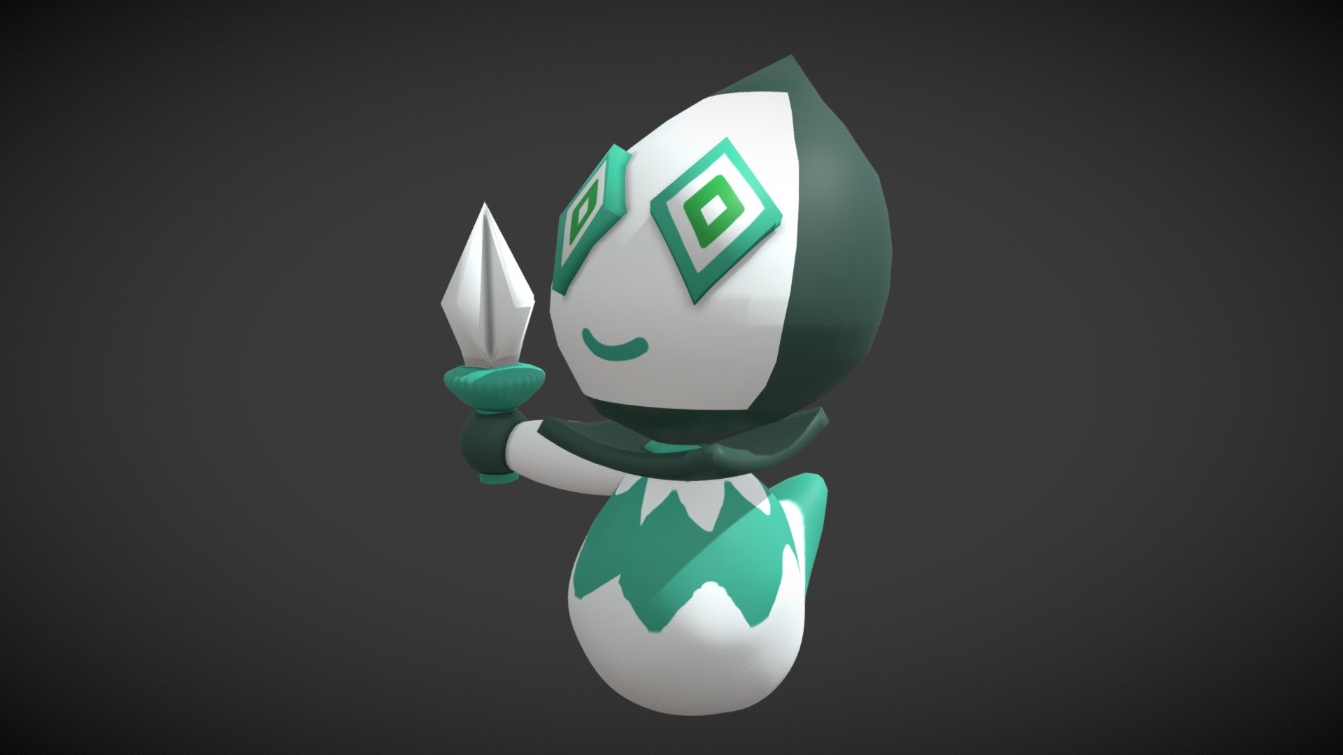 Rudinn Deltarune - 3D model by WokWokich [1d95119] - Sketchfab