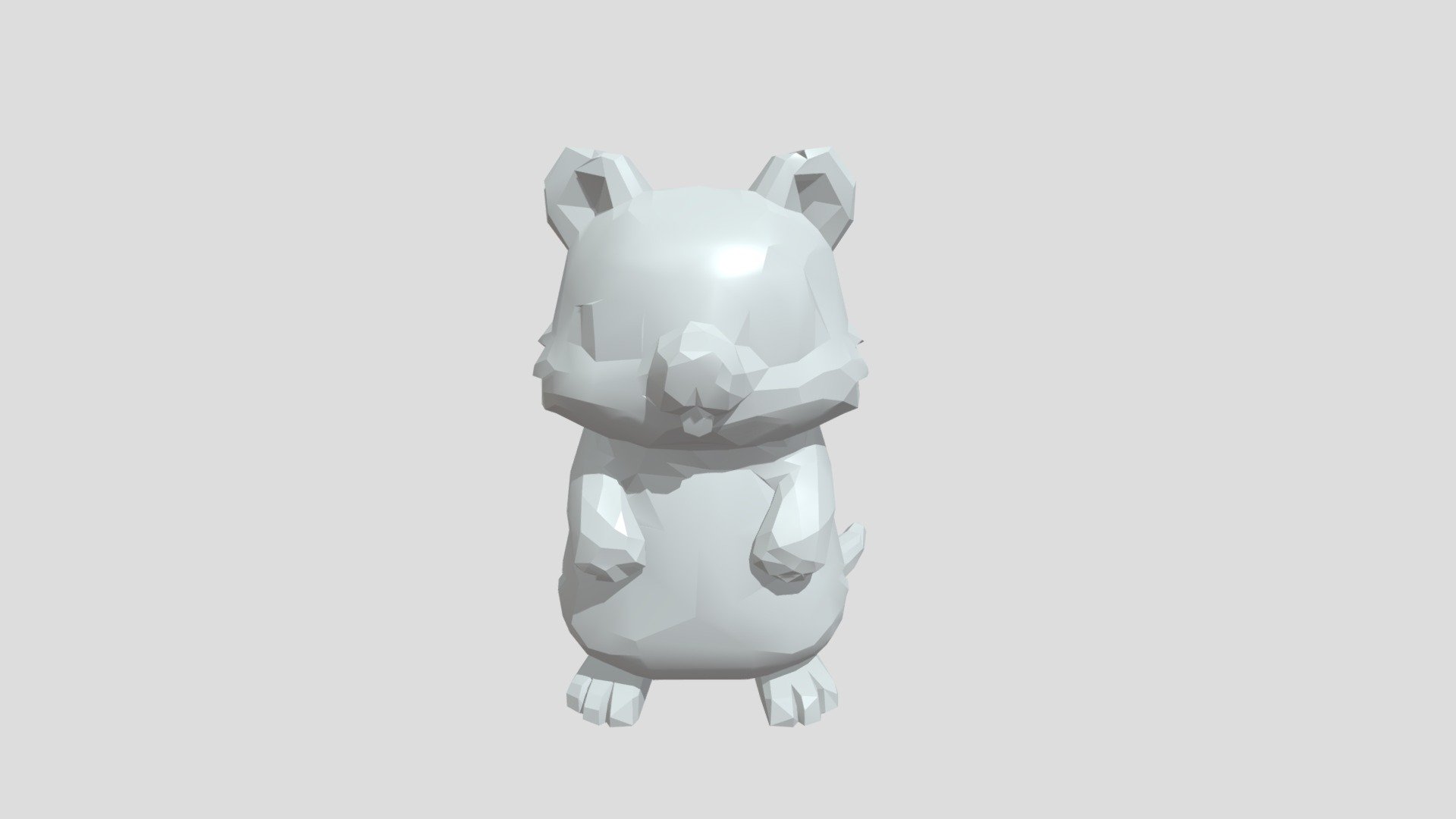 Cute pixelated low poly animal figure - 3D model by Divasleal [1d962e5 ...
