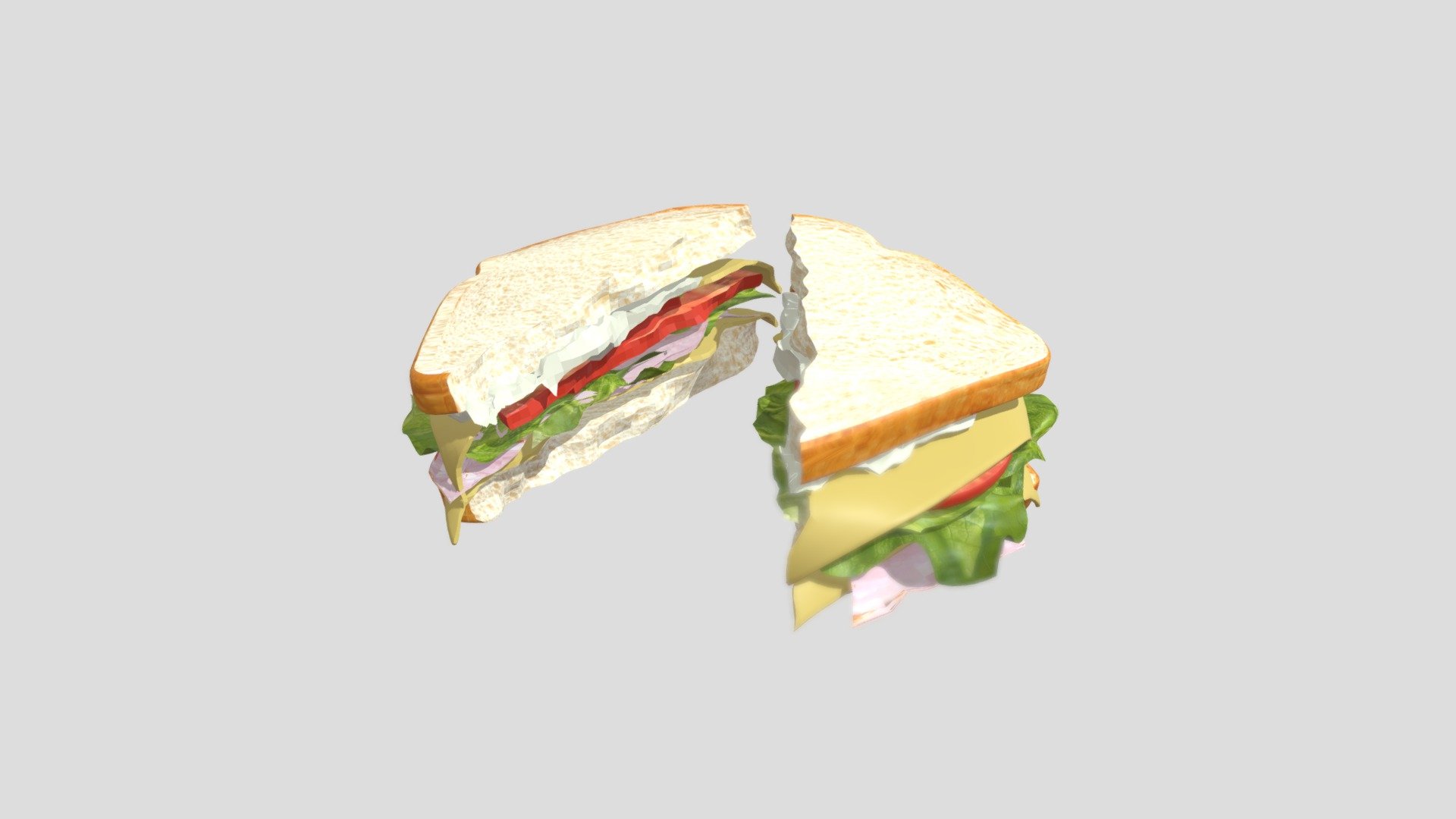 Sliced Sandwich - Buy Royalty Free 3D model by Pi Rho (@pirho.studio ...