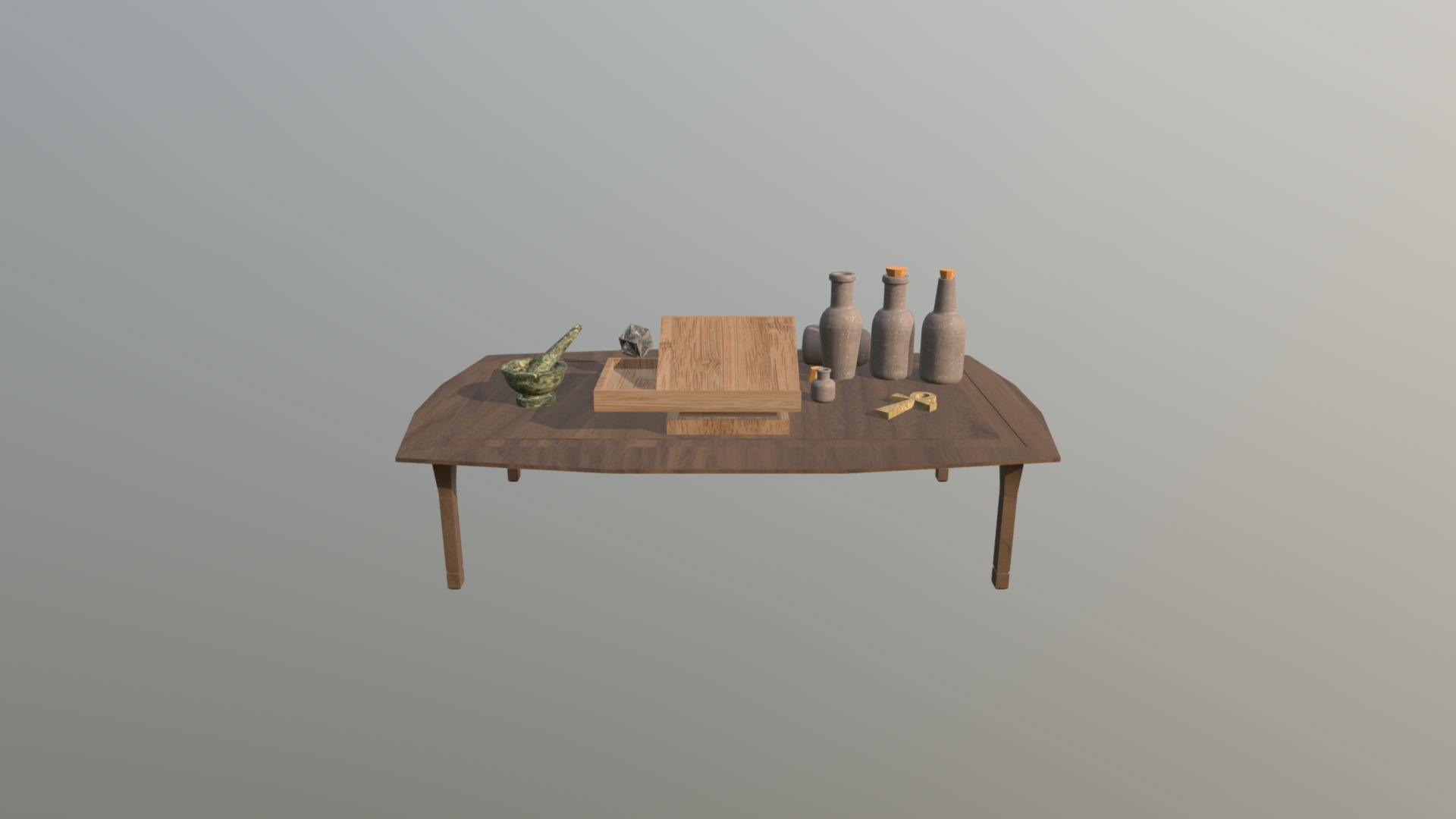 Magician's Table - 3D model by septomus [1d9db09] - Sketchfab