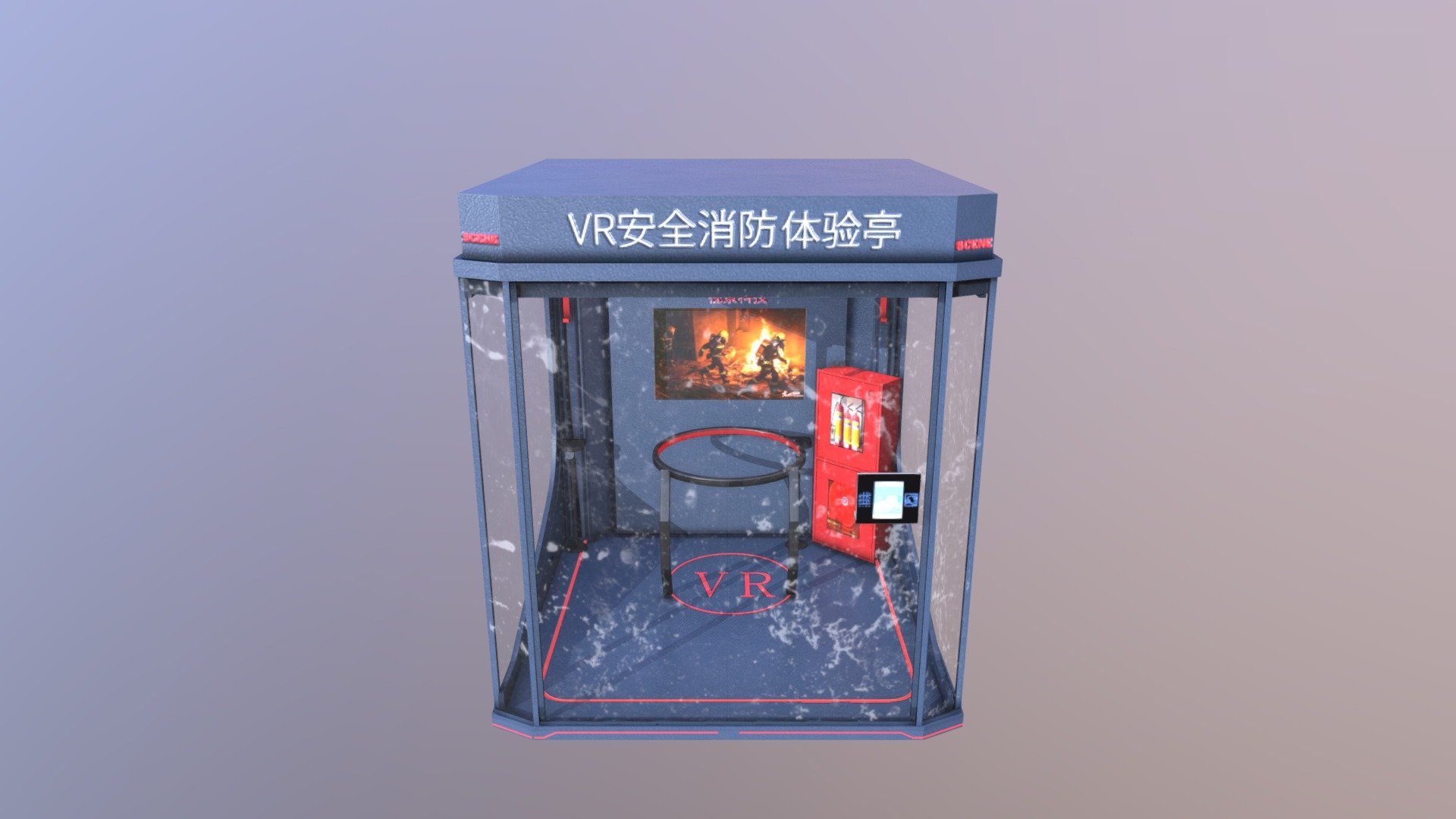 Fire station - 3D model by wusong (@wu13224097736) [1d9e7fd] - Sketchfab