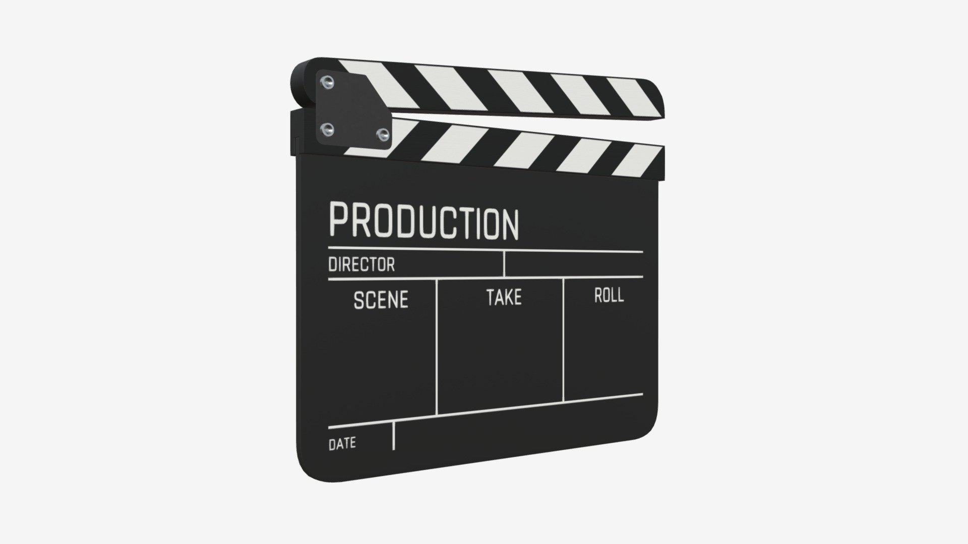 Movie clapper board - Buy Royalty Free 3D model by HQ3DMOD ...