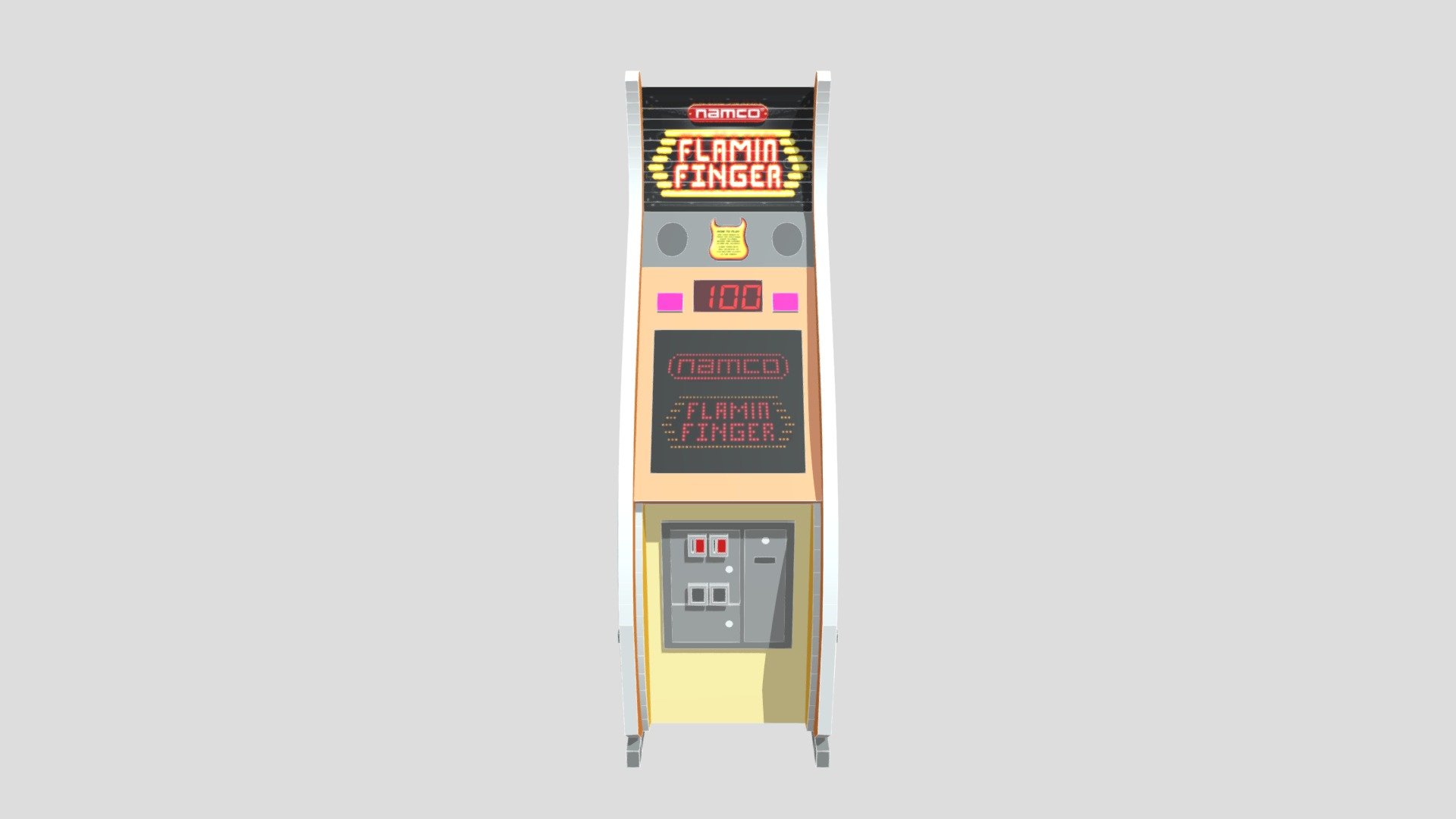 Flamin Finger Ticket Version Arcade - Download Free 3D model by ...