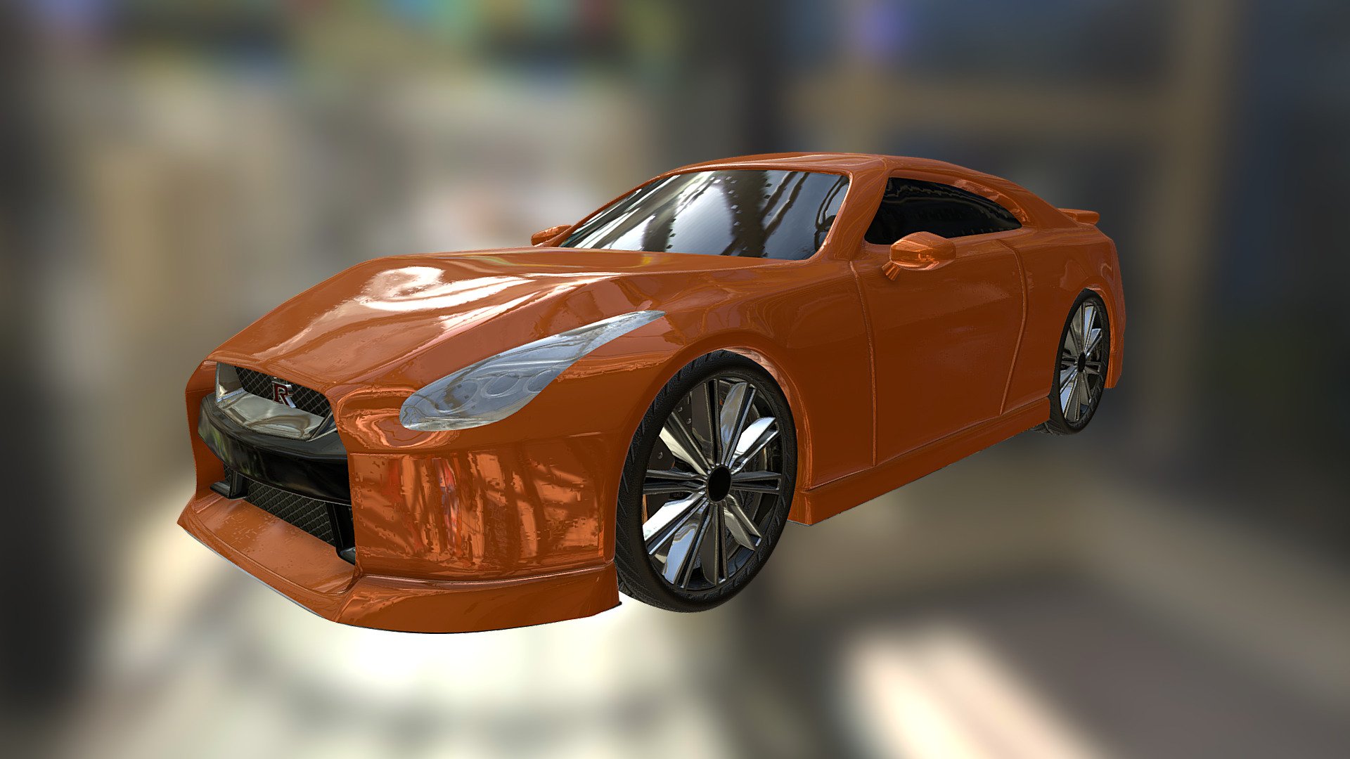 Nissan GTR - 3D model by powers28 [1da1256] - Sketchfab