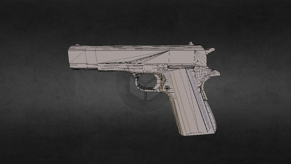 M1911 - 3D model by glasharry [1da2cb0] - Sketchfab