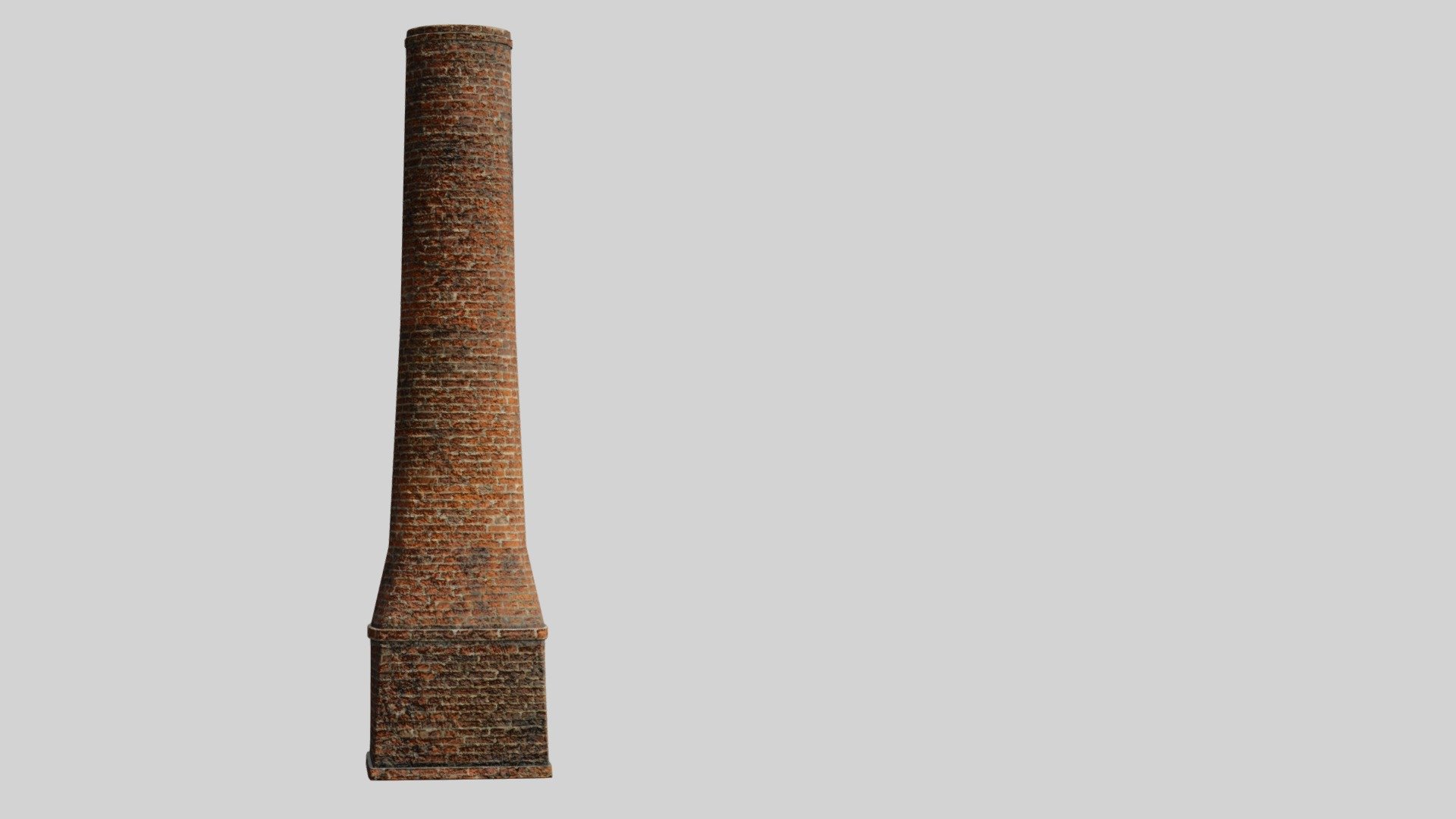 Short Brick Square base to Circular Chimney - Buy Royalty Free 3D model ...