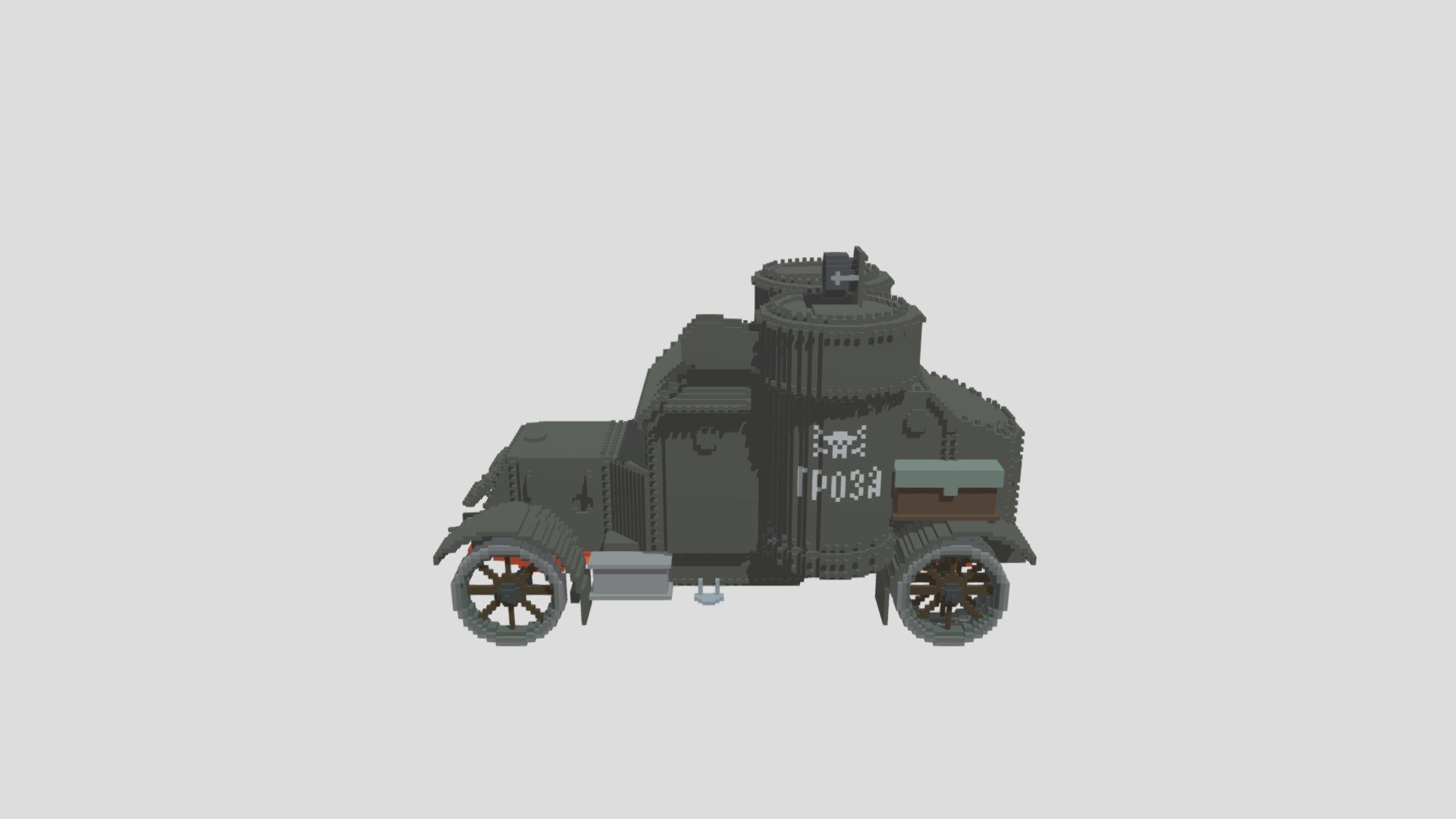 Armored car Austin Mk 4 - 3D model by Dmitry Pollack (@pollackMD ...