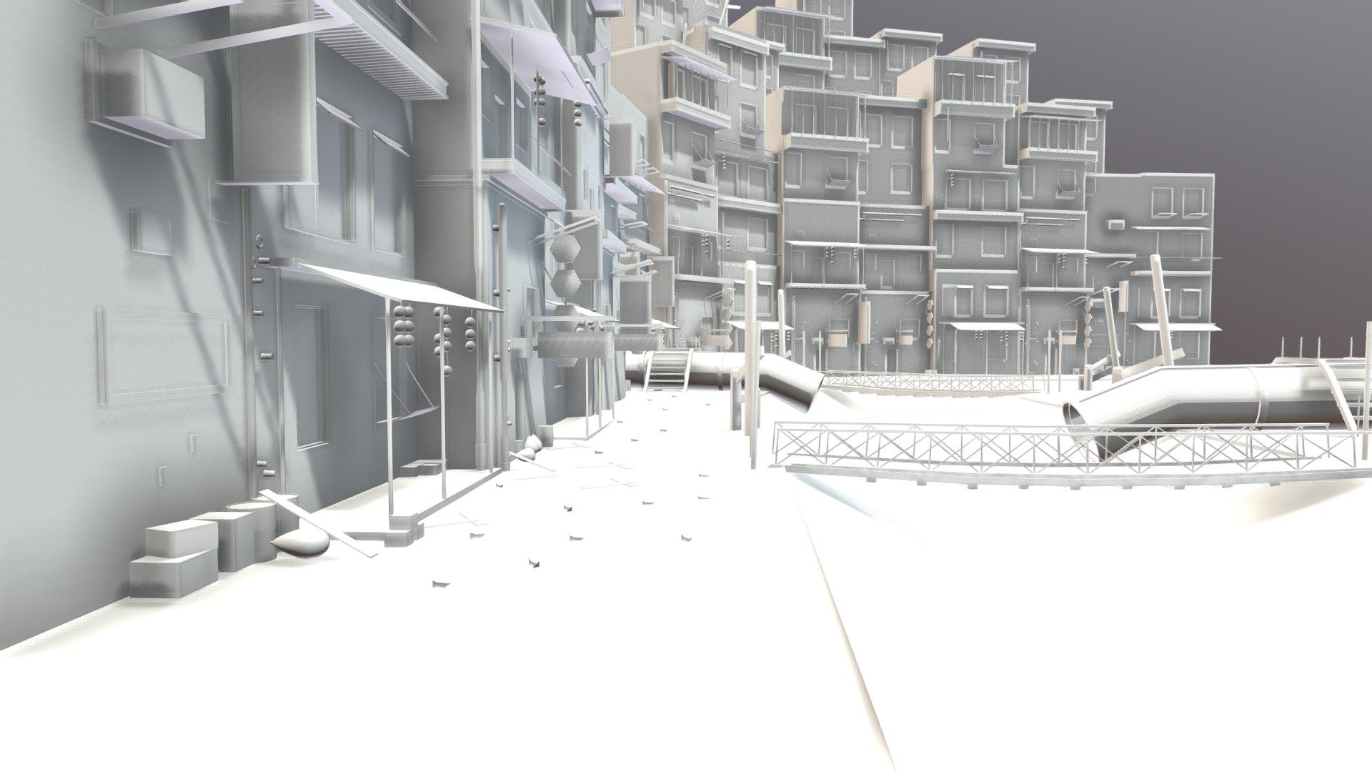 city wip - 3D model by SnowyTrain [1da4566] - Sketchfab