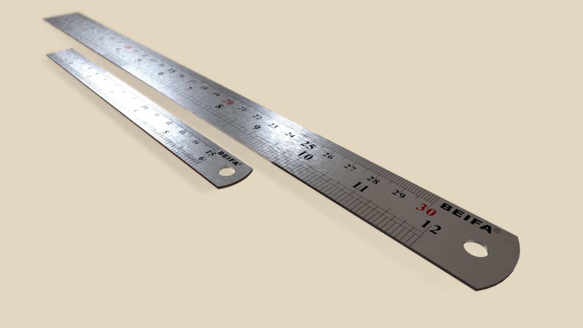 Brushed aluminum rulers - Buy Royalty Free 3D model by MiguelG01101 ...