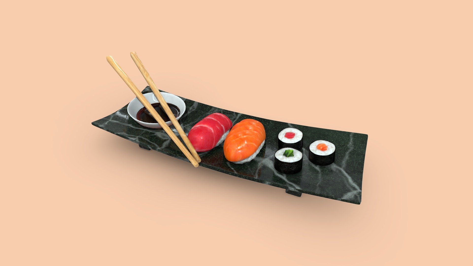 Sushi - 3D model by Pixel (@stefan.lengyel1) [1da6b76] - Sketchfab