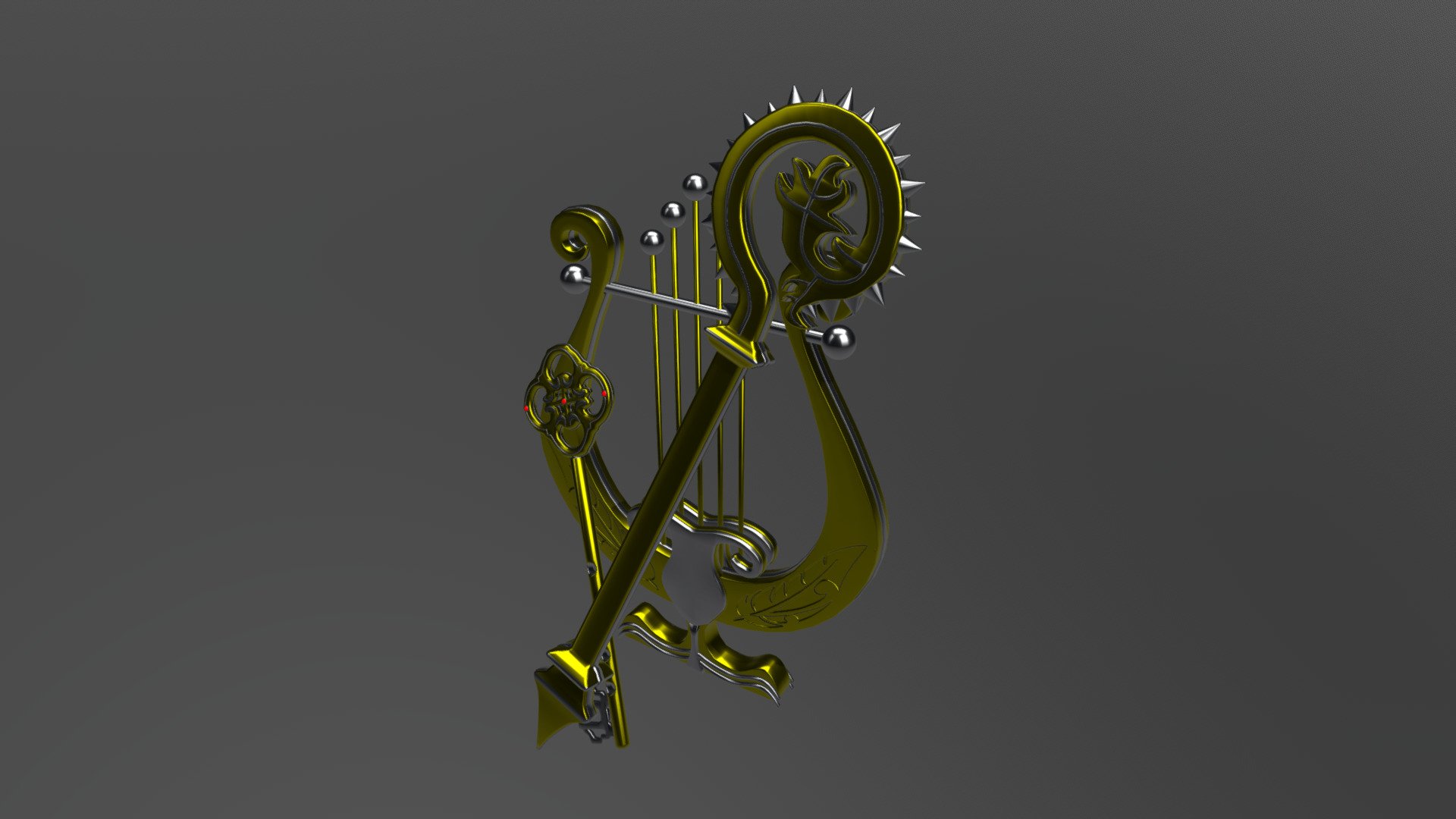 Lyre Crozier Key - 3D model by Alex (@333vasic) [1da7266] - Sketchfab