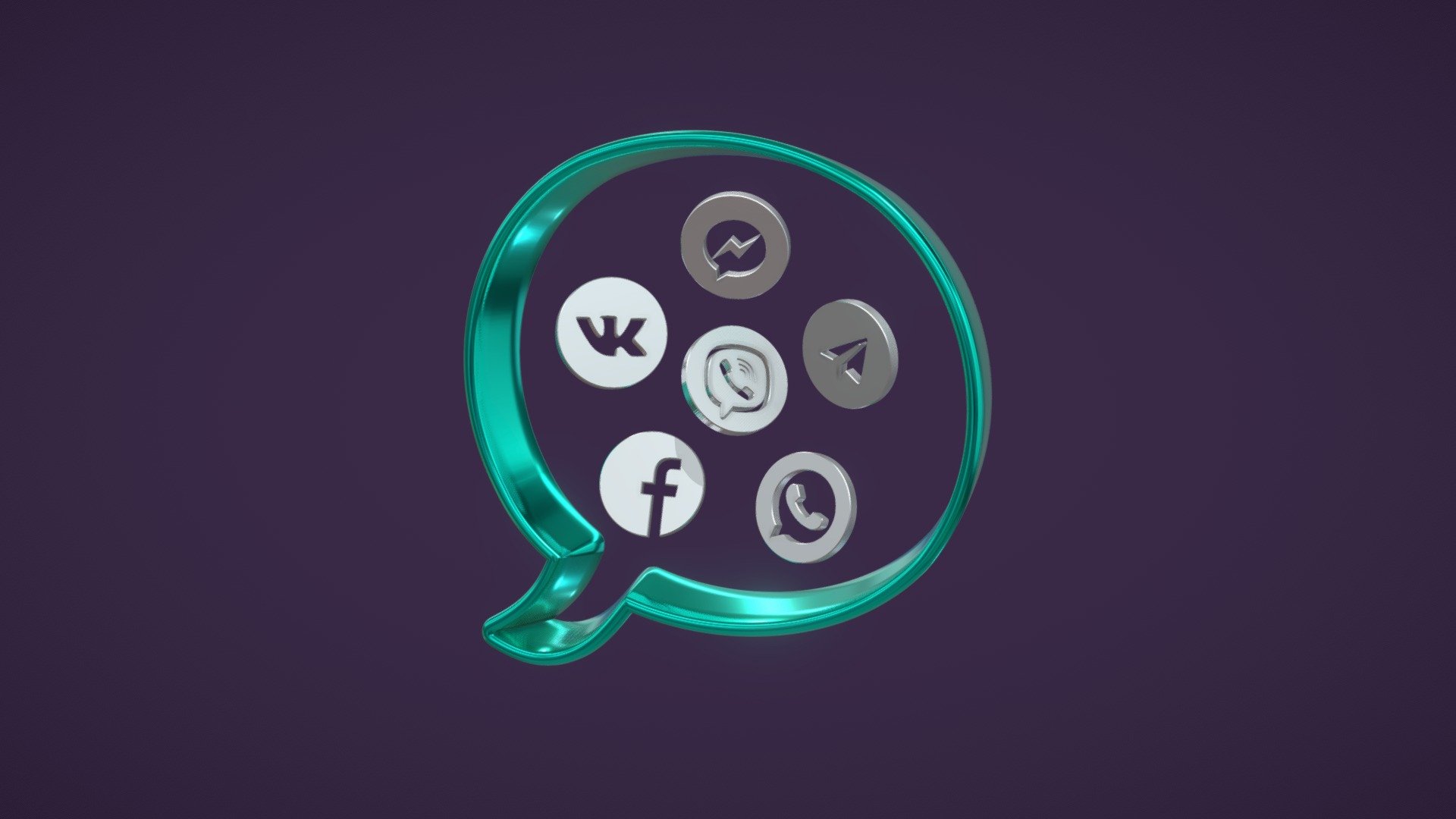 All messengers in one - Buy Royalty Free 3D model by tkkjee [1da74cf ...