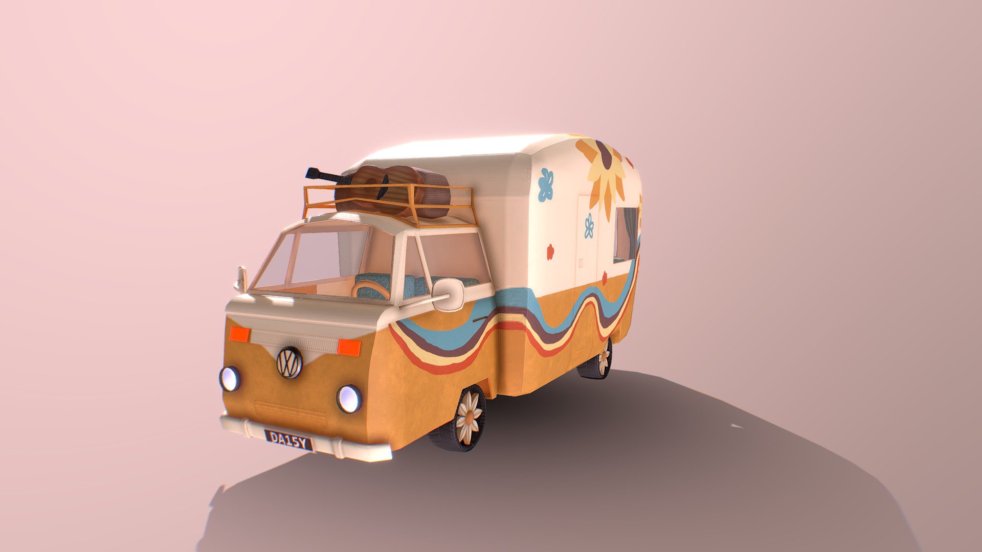 Hippie Style Camper Snail - 3D model by GothicBunny04 [1da74d8] - Sketchfab