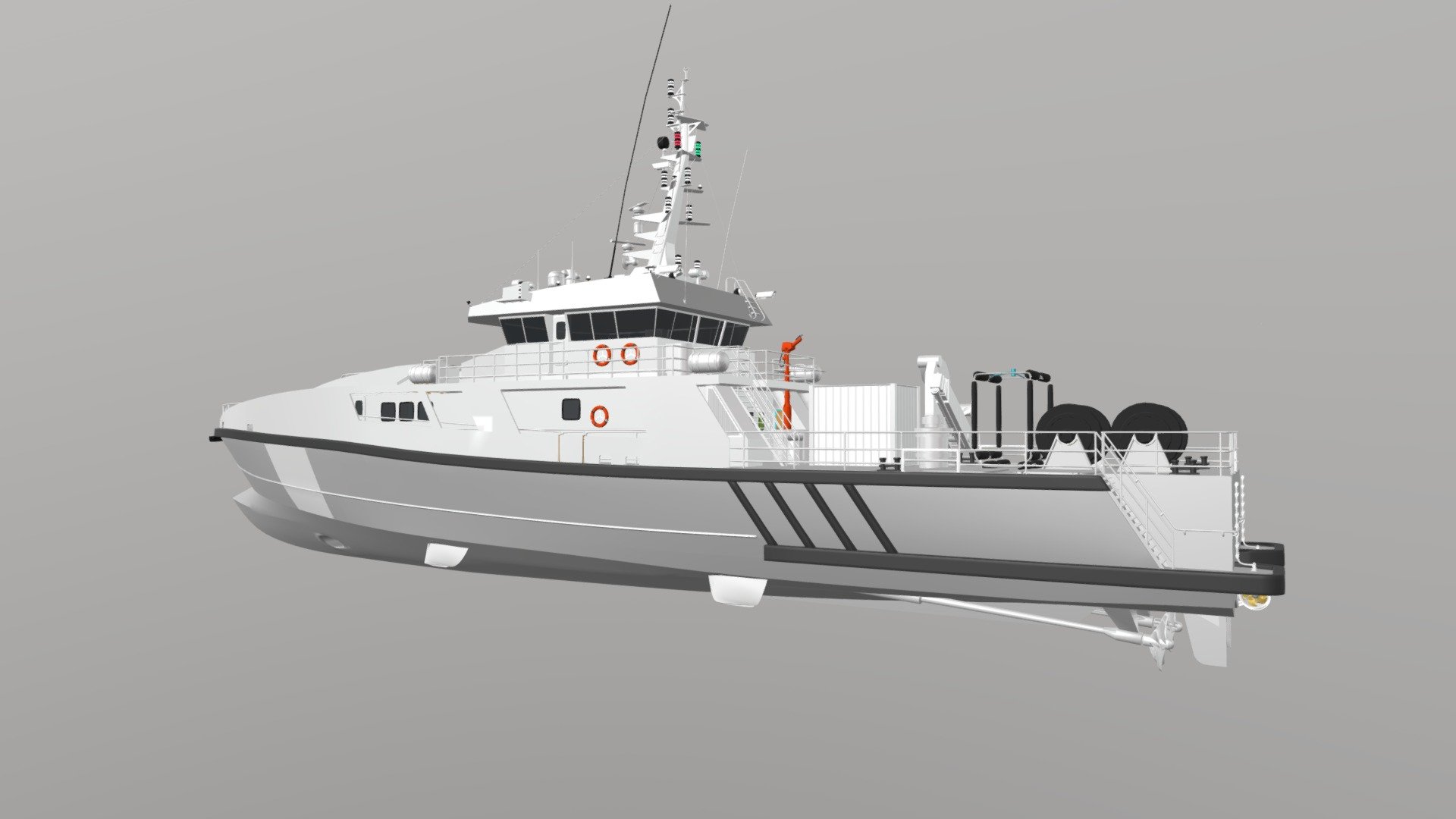 Fish Farming Vessel - 3D model by Thomas (@sleipner) [1da79f3] - Sketchfab