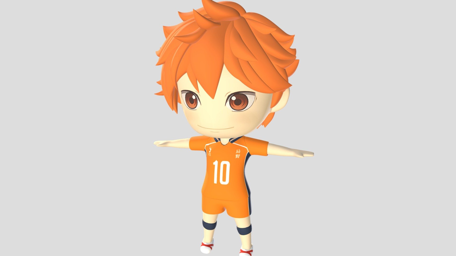 Chibi haikyuu Shoyo Hinata - 3D model by Shaza.Alarbi [1da7d1d] - Sketchfab