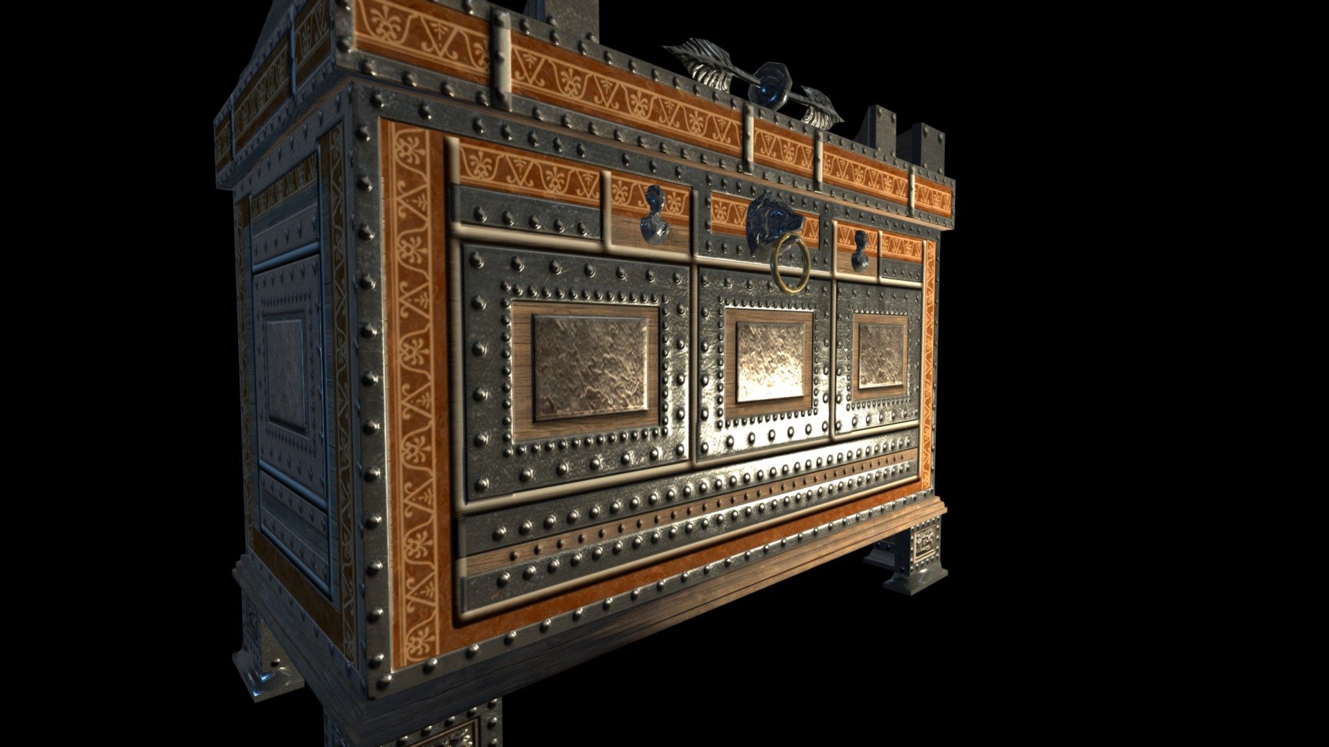 Roman Chest Style - Buy Royalty Free 3D model by The Ancient Forge ...