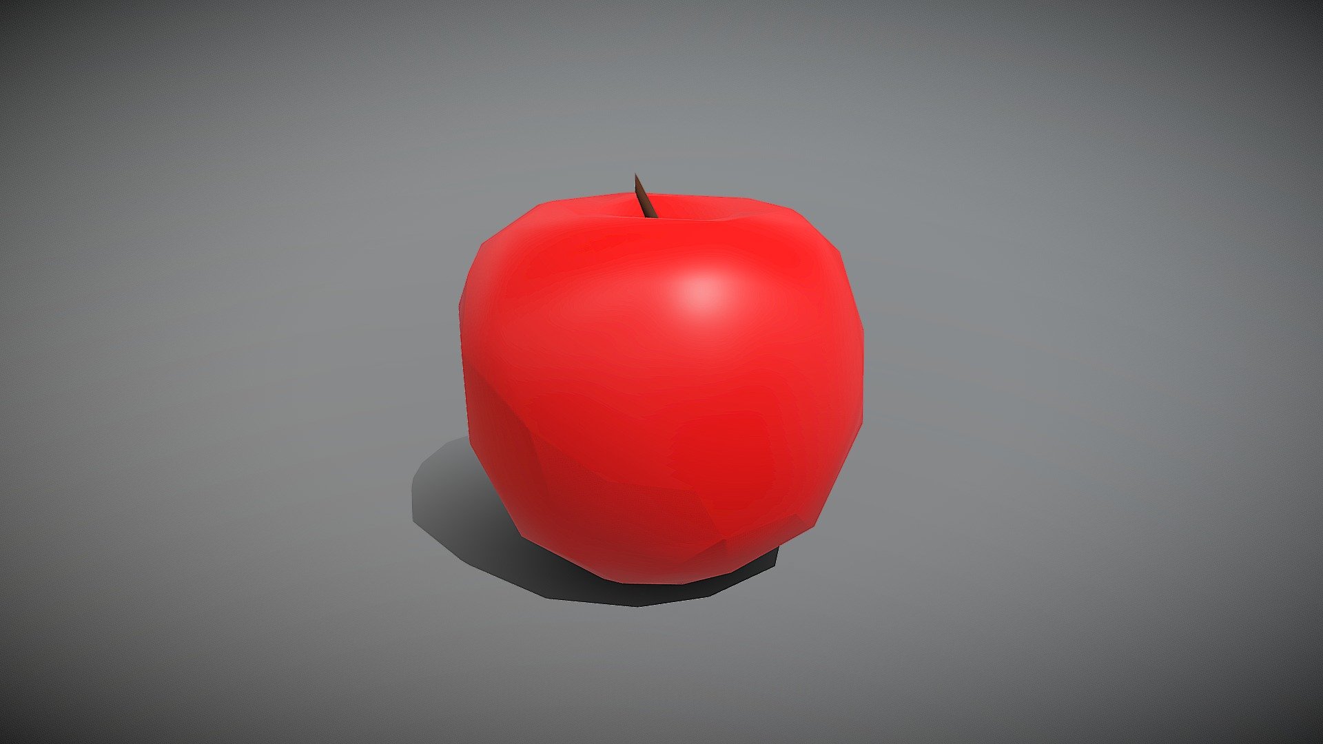 Low Poly Apple Model - Download Free 3D model by Xeirel (@AloneDark ...