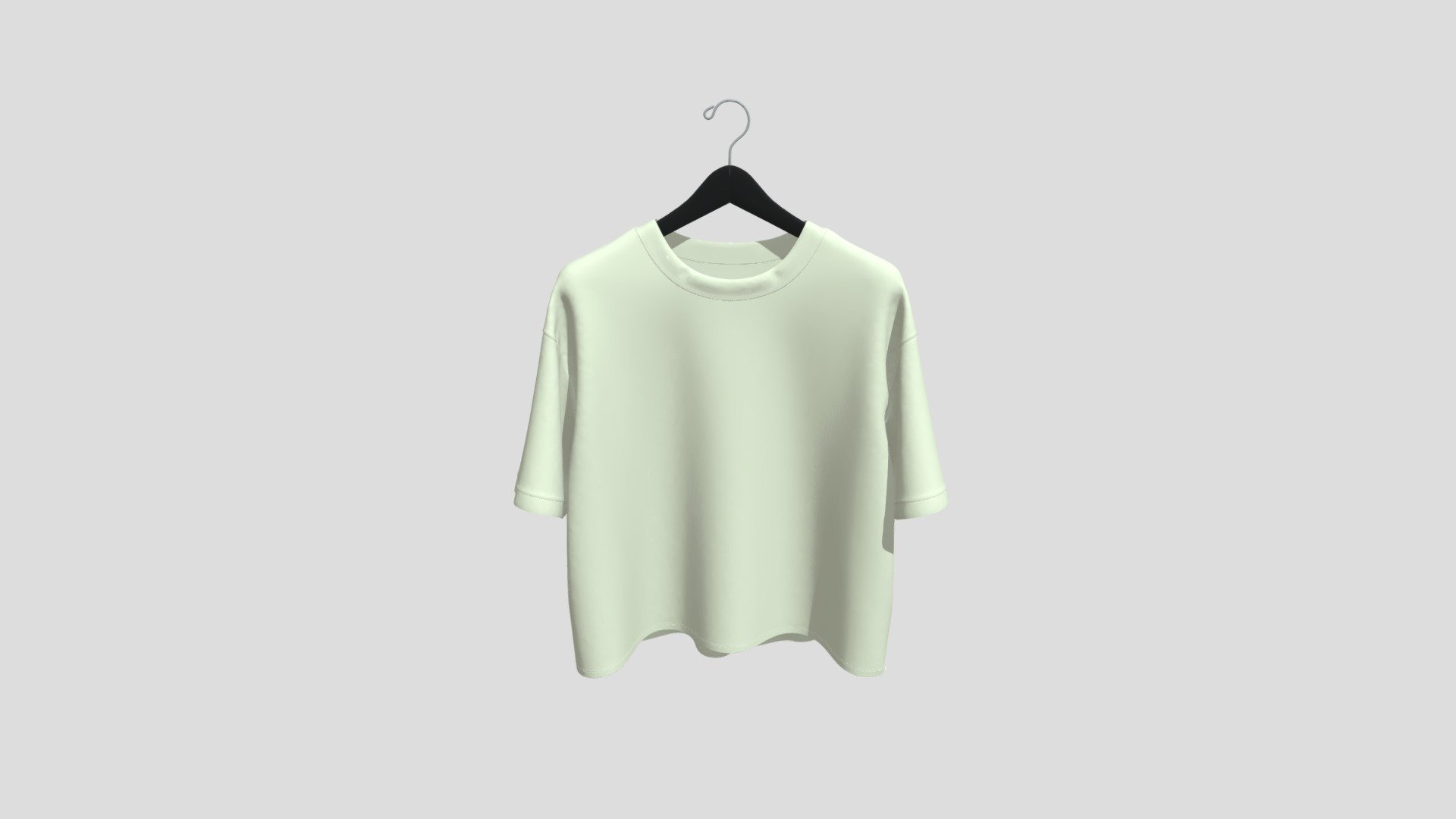Oversized Tee On Hanger - 3D model by 1057cec [1dabe8b] - Sketchfab