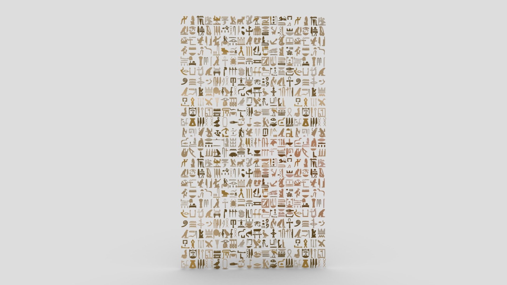 Egyptian Symbols - 034 - Buy Royalty Free 3D model by Vertex - Egyptian ...