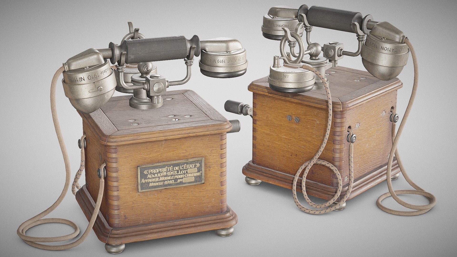 Vintage Telephone - 3D model by Slava Izvekov (@guantanamera) [1daf5fb ...
