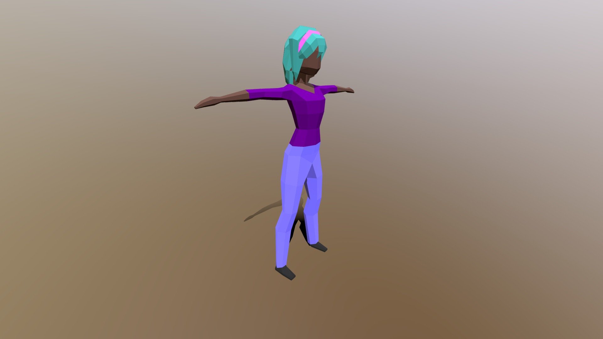 Idle girl - 3D model by lachiebear117 [1db35fe] - Sketchfab