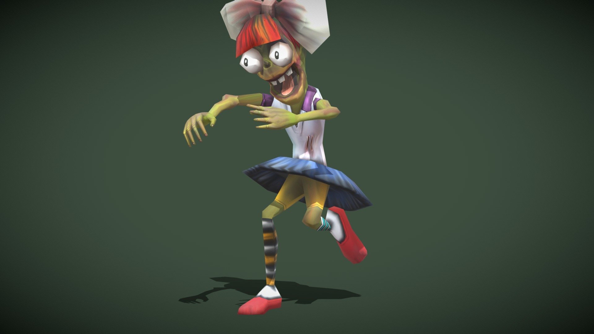 3DRT - Toonworld zombies - girl - 2 - 3D model by 3DRT.com [1db5511 ...