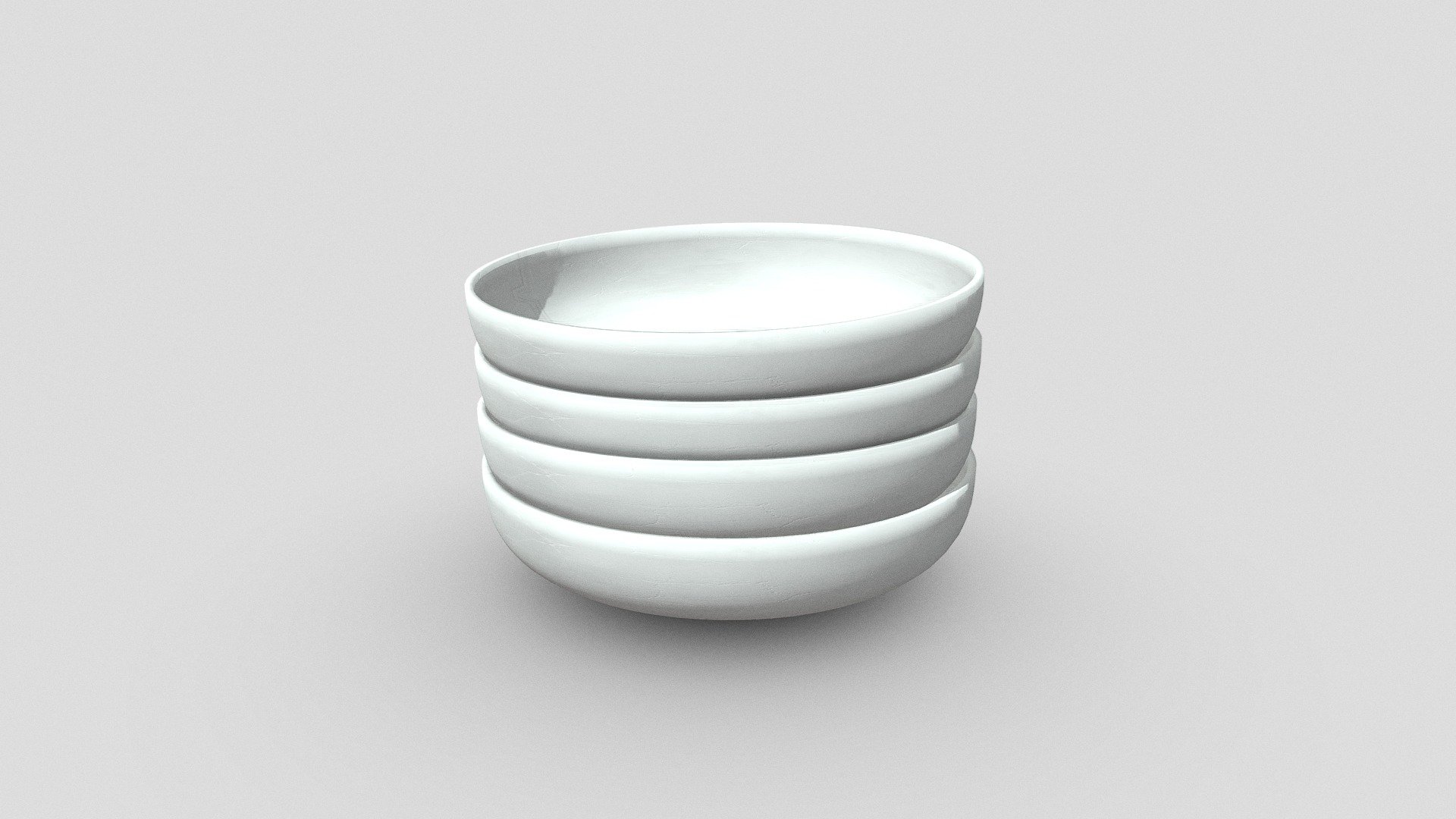 Stack of Ceramic Bowls - Buy Royalty Free 3D model by Marc Sawyer ...