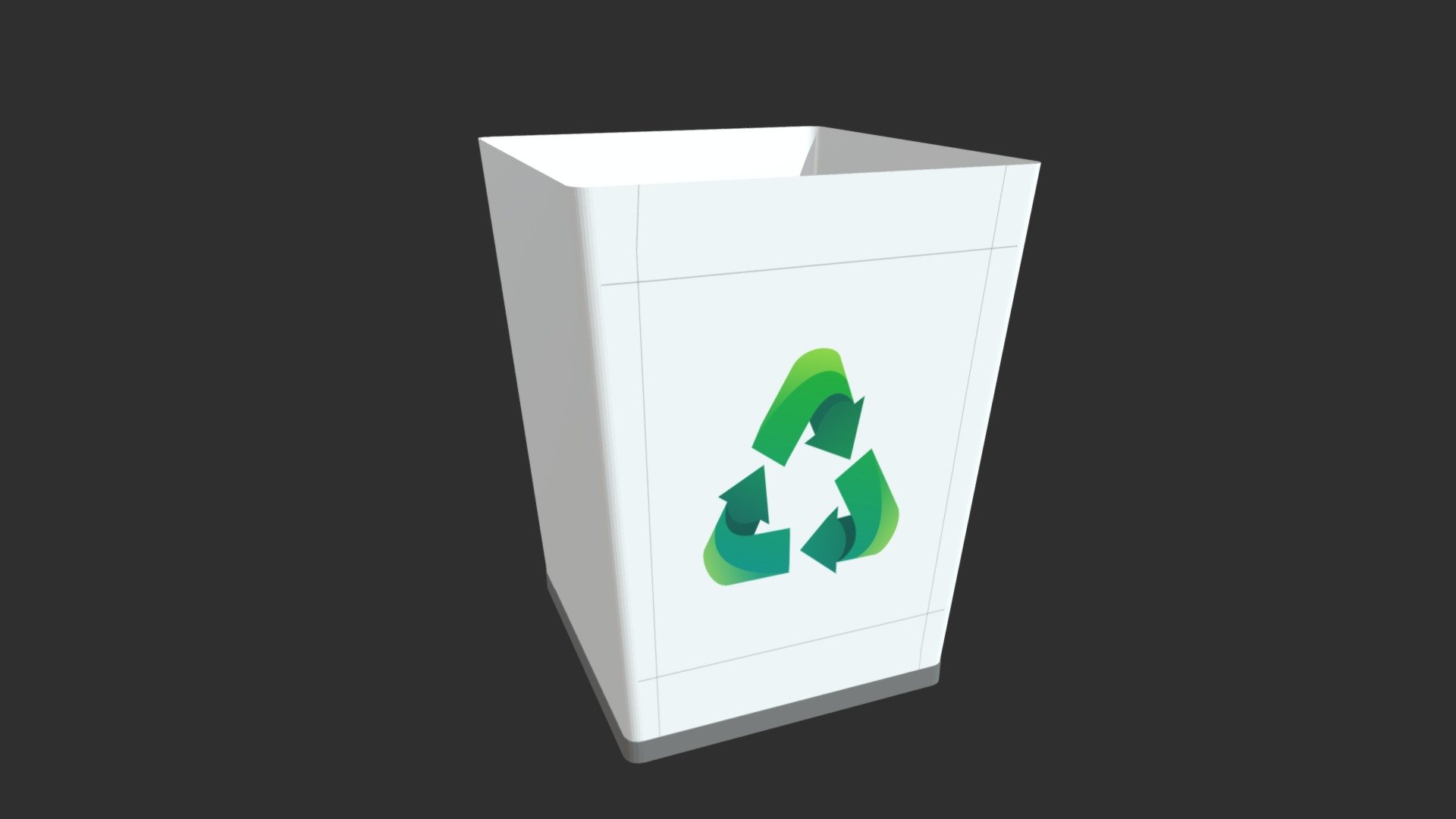 Trash can - Low poly (Free) - Download Free 3D model by davidnegligence ...