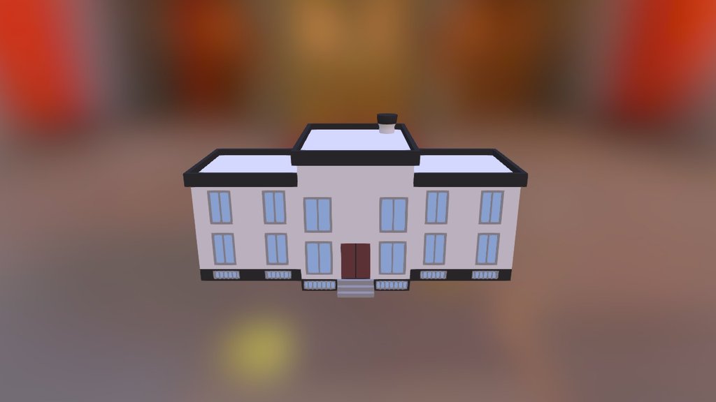 Low Poly Police Station - 3D model by eQueZ [1db981b] - Sketchfab