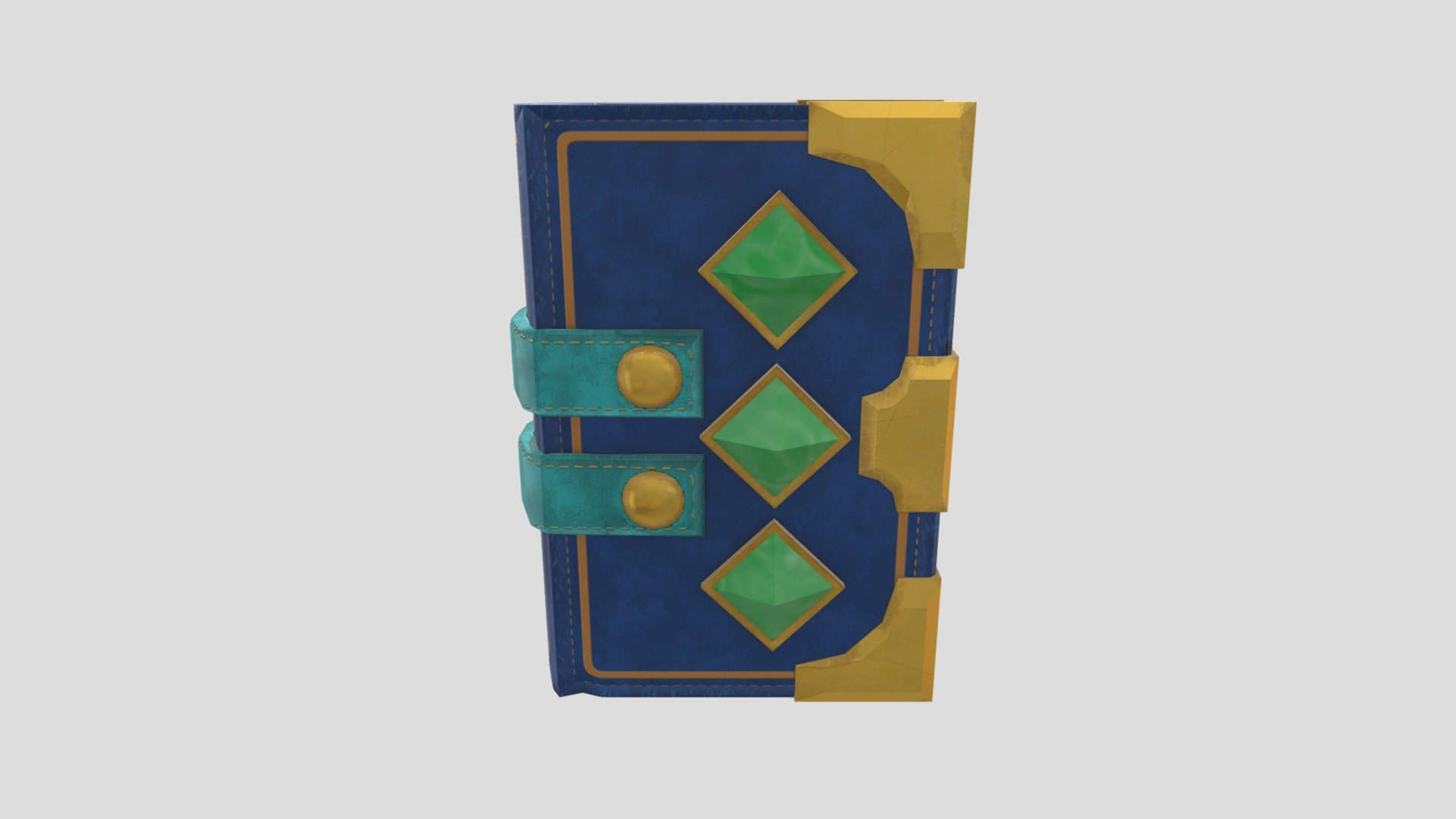 Stylized Book (Green Gemstones) - 3D model by JoeyNutria [1db9ef3 ...